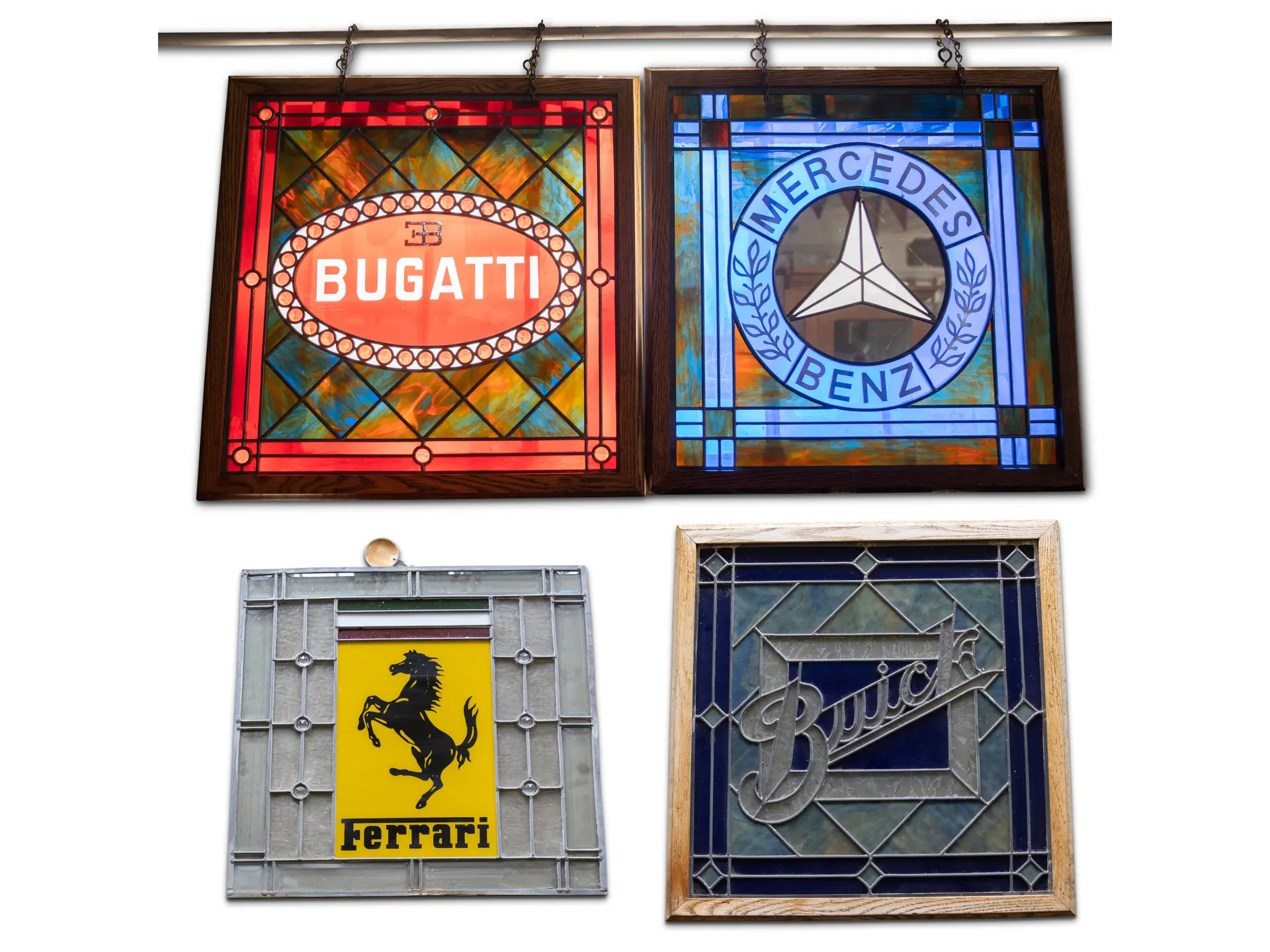 Four Automotive-Themed Stained Glass Windows | THE MITOSINKA COLLECTION ...