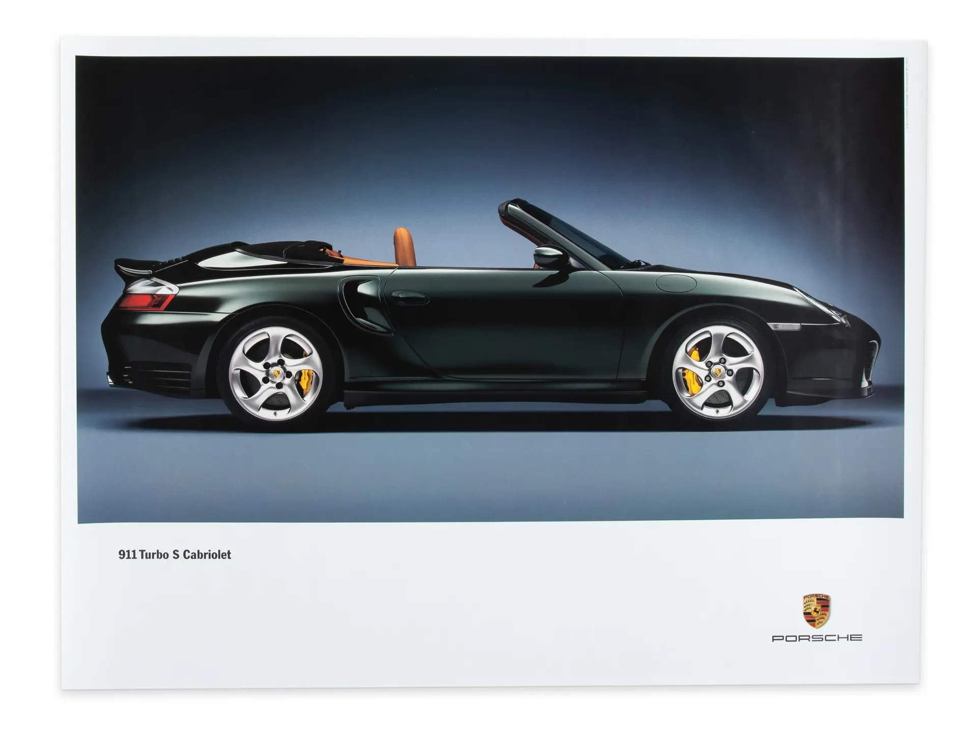 Porsche 911 Turbo S Cabriolet Advertising Poster | The White Collection ...