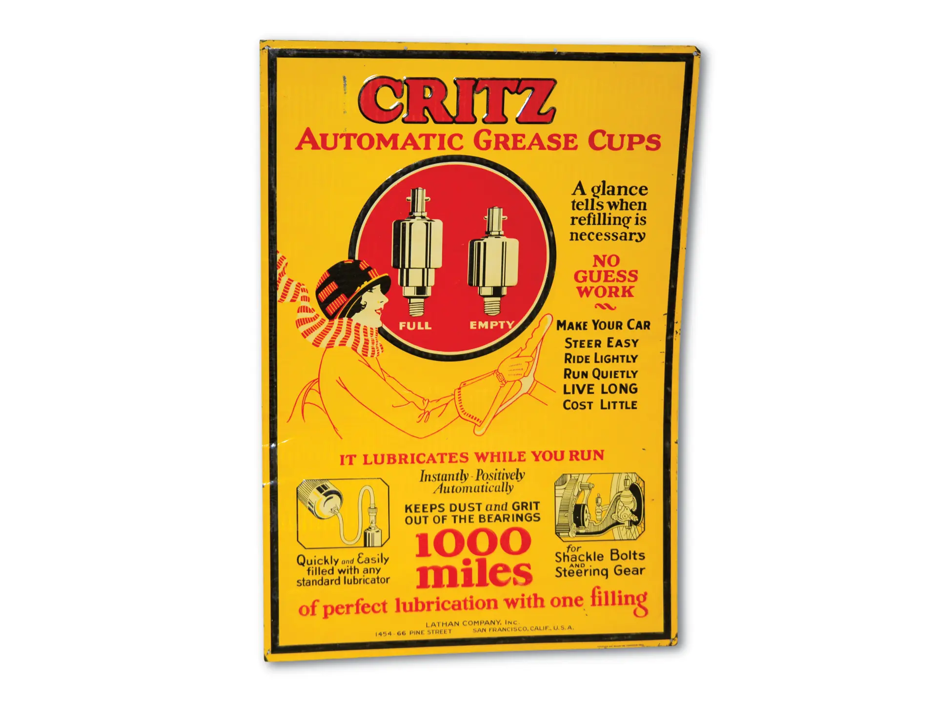 Critz Automatic Grease Cups with Lady Driver Sign | Auburn Spring 2019 ...