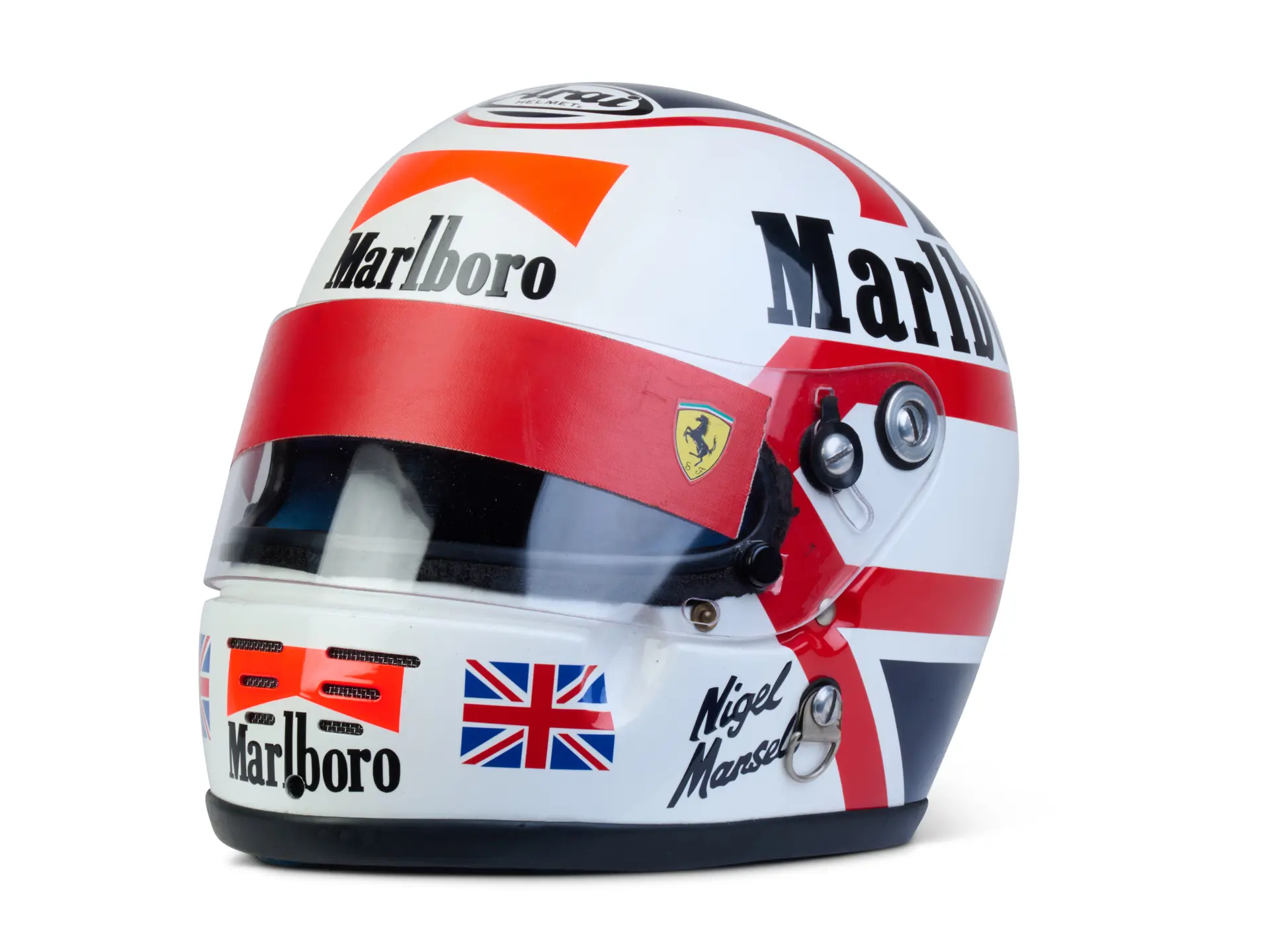 1989 Scuderia Ferrari Arai Formula 1 Helmet | Nigel Mansell’s Legacy ...
