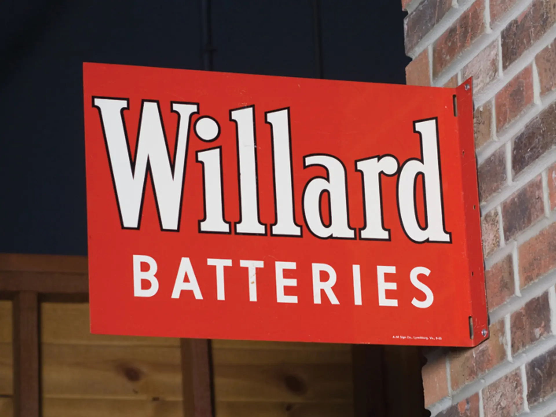 Willard Batteries Flange Sign | Joe's Garage - The MacPherson ...