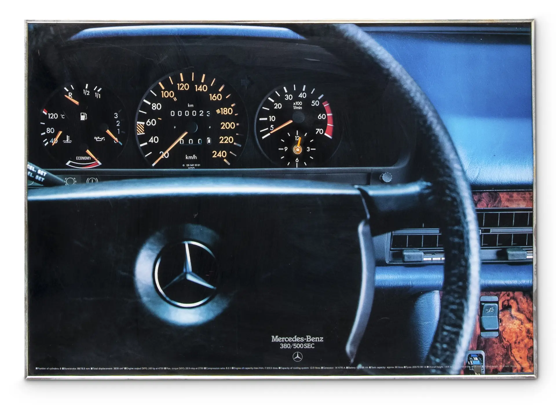 Mercedes-Benz 380/500 SEC Dashboard Photo Clock (Damaged) | The Cohen ...