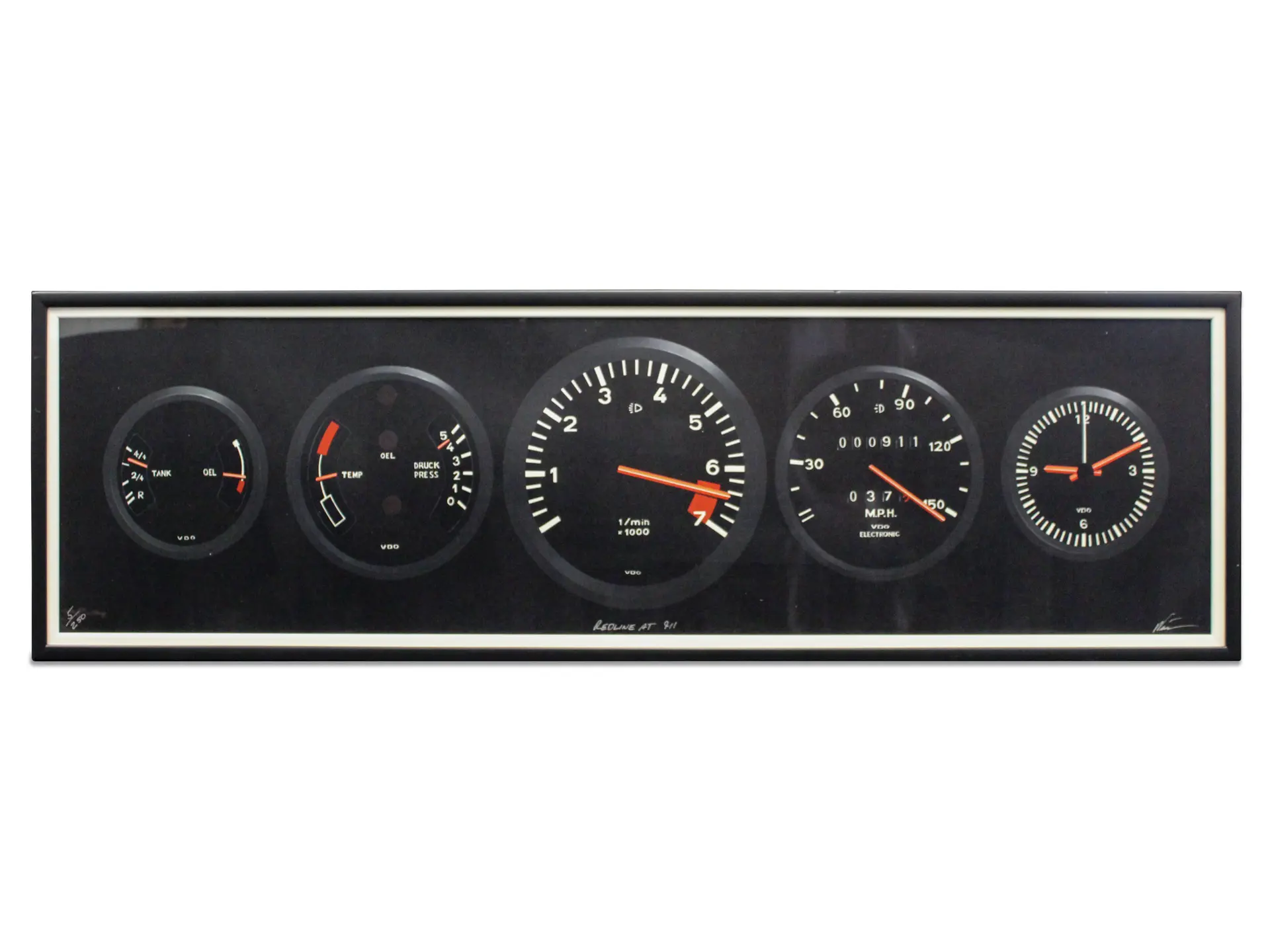 Redline At 911 by Warren Winslow, 1991 | The Porsche 70th Anniversary ...