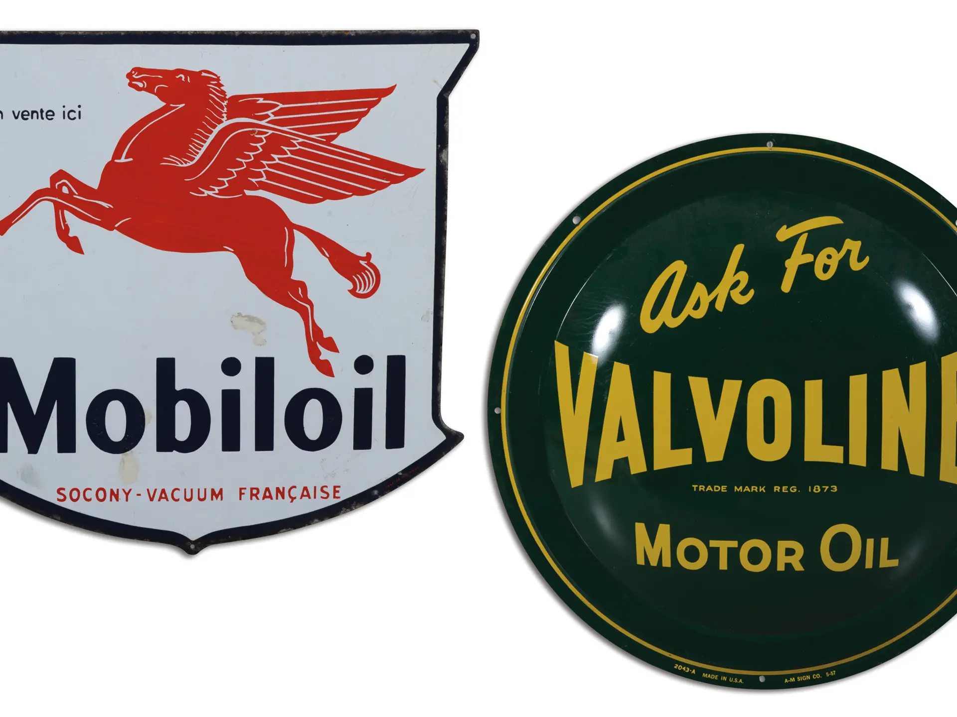 Two Motor Oil Signs | The Dingman Collection 2012 | RM Sotheby's