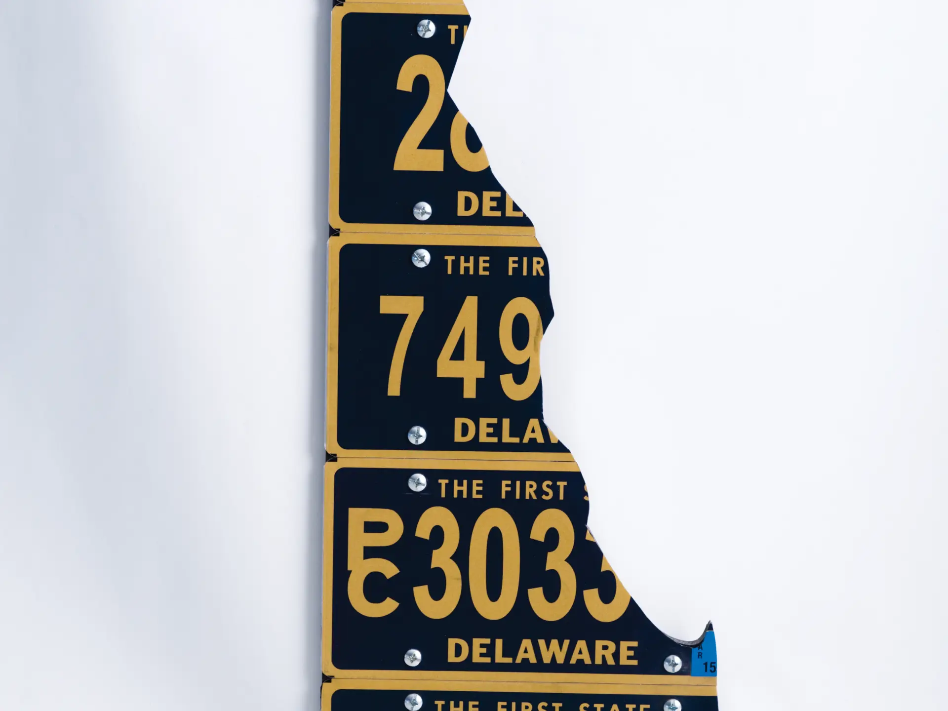 Delaware License Plate Map | Vintage Motor Cars of Hershey 2009 | RM ...