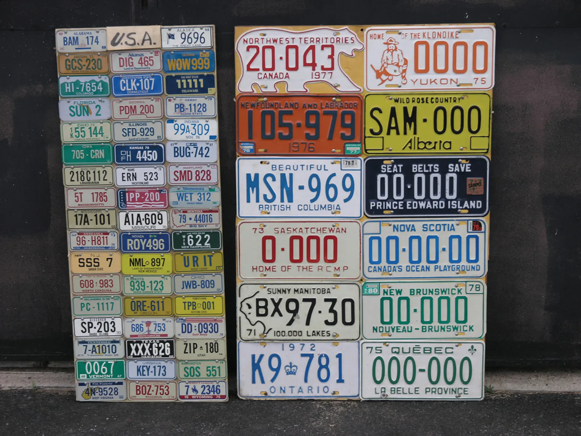 ASSORTED VINTAGE LICENSE PLATES | Private Collection of Tom & Marlene ...