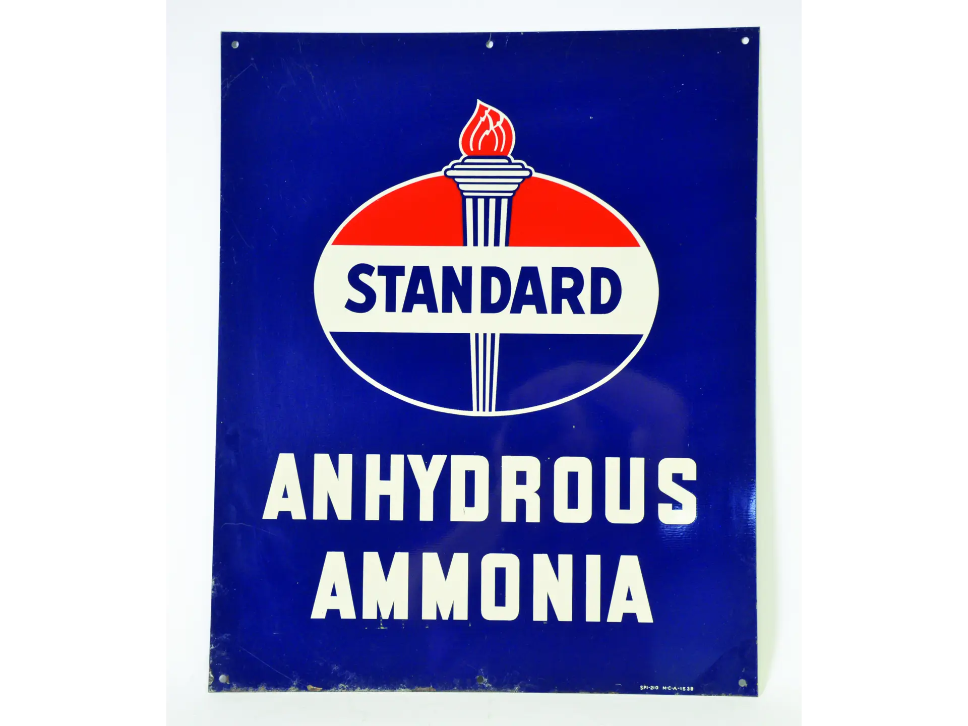 A late 1930s Standard Anhydrous Ammonia sign. | Auburn Fall 2016 | RM ...