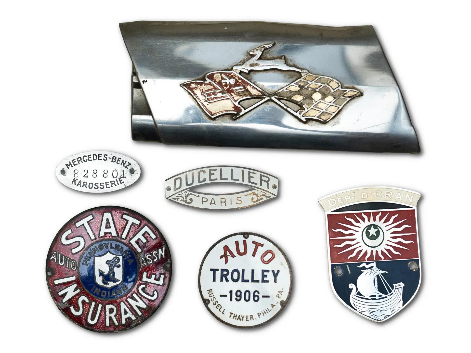 Assortment of Automotive Badges | THE MITOSINKA COLLECTION | RM Sotheby's