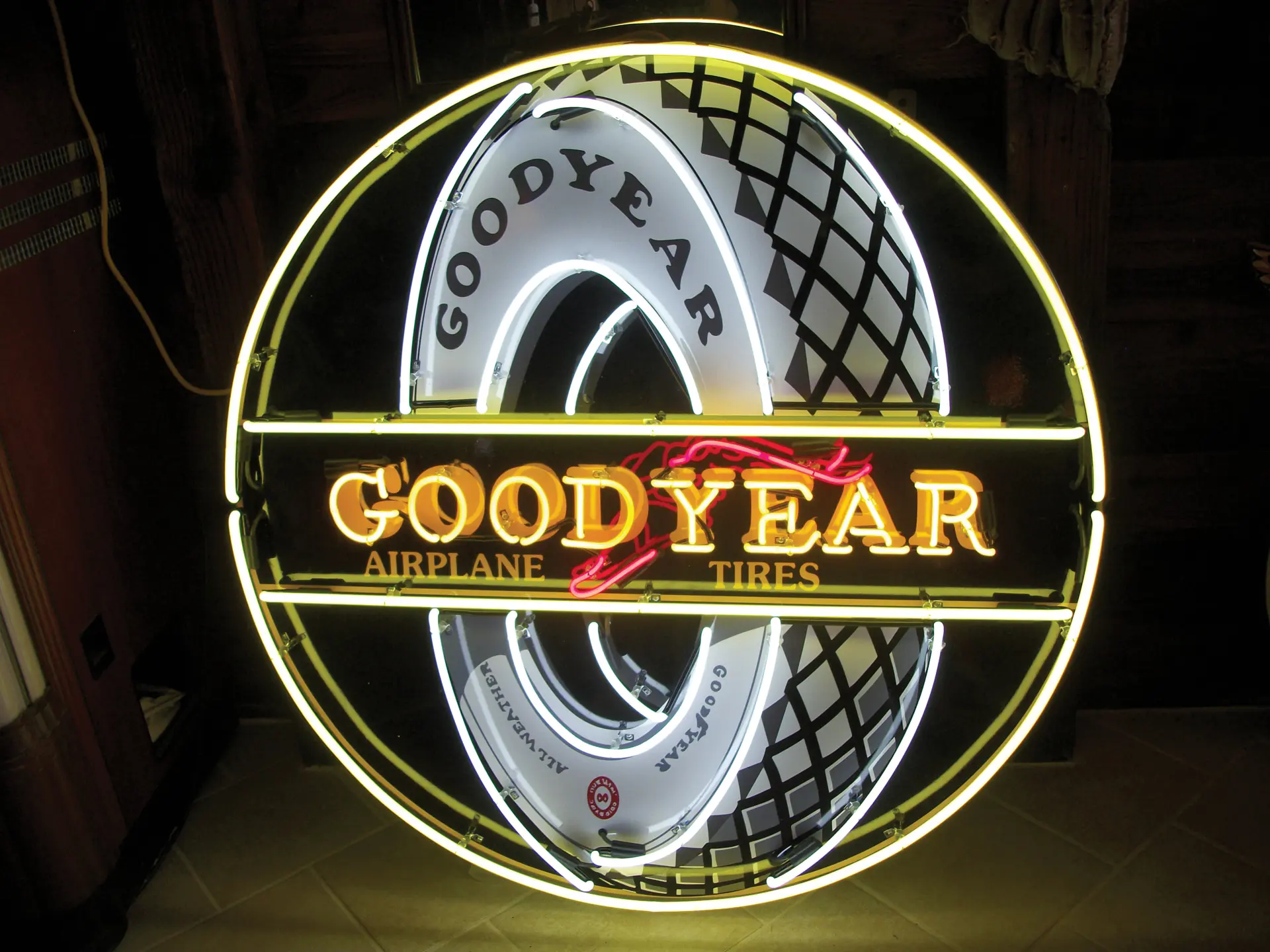 Goodyear Airplane Tires Neon Sign | Auburn Fall 2014 | RM Sotheby's