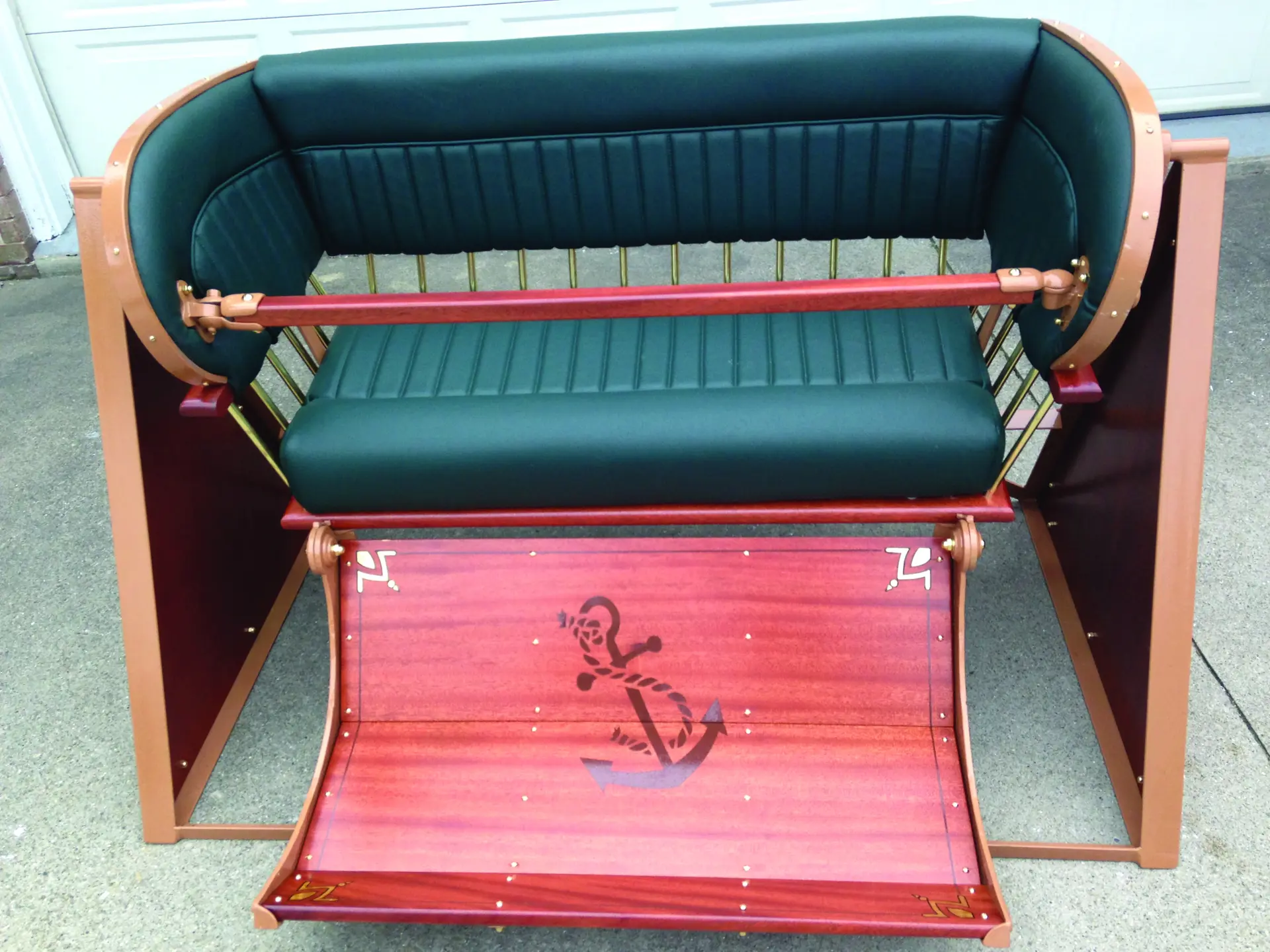 Beautifully restored, early 20th century Ferris wheel seat in Chris ...