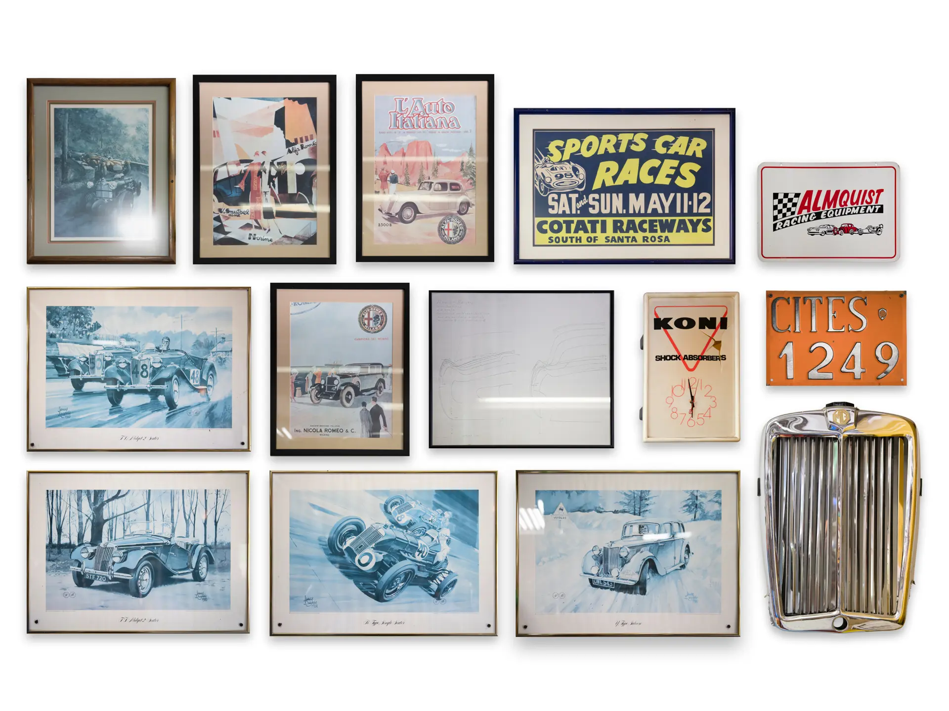 Framed Racing Wall Décor | Gene Ponder Collection | RM Sotheby's