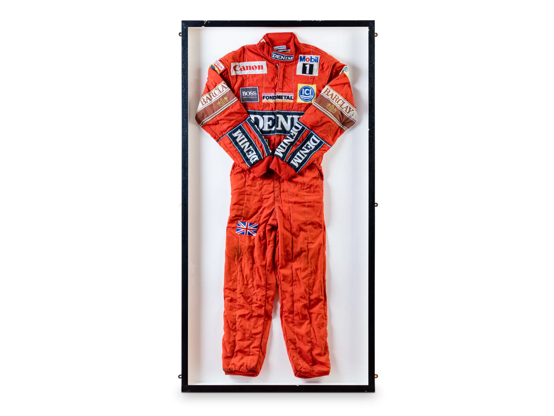 1988 Canon Williams Stand 21 Formula 1 Framed Racing Suit | Nigel ...