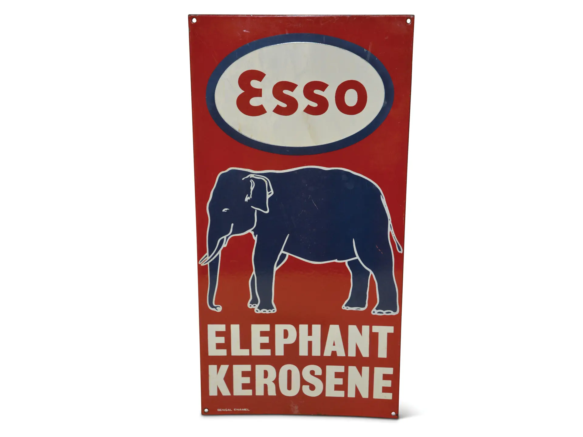 Original "Esso Elephant Kerosene" Porcelain Sign | Auburn Fall 2019 ...
