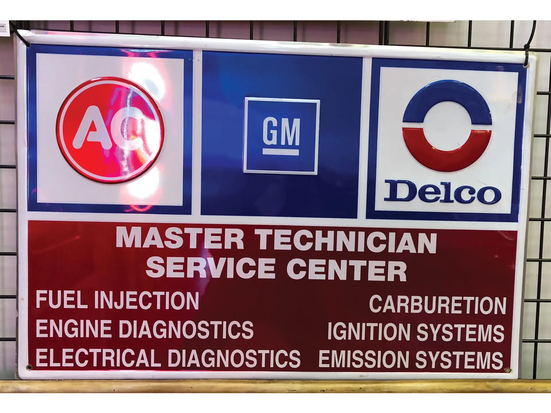 AC, GM, Delco Service Station Sign | Auburn Fall 2018 | RM Sotheby's