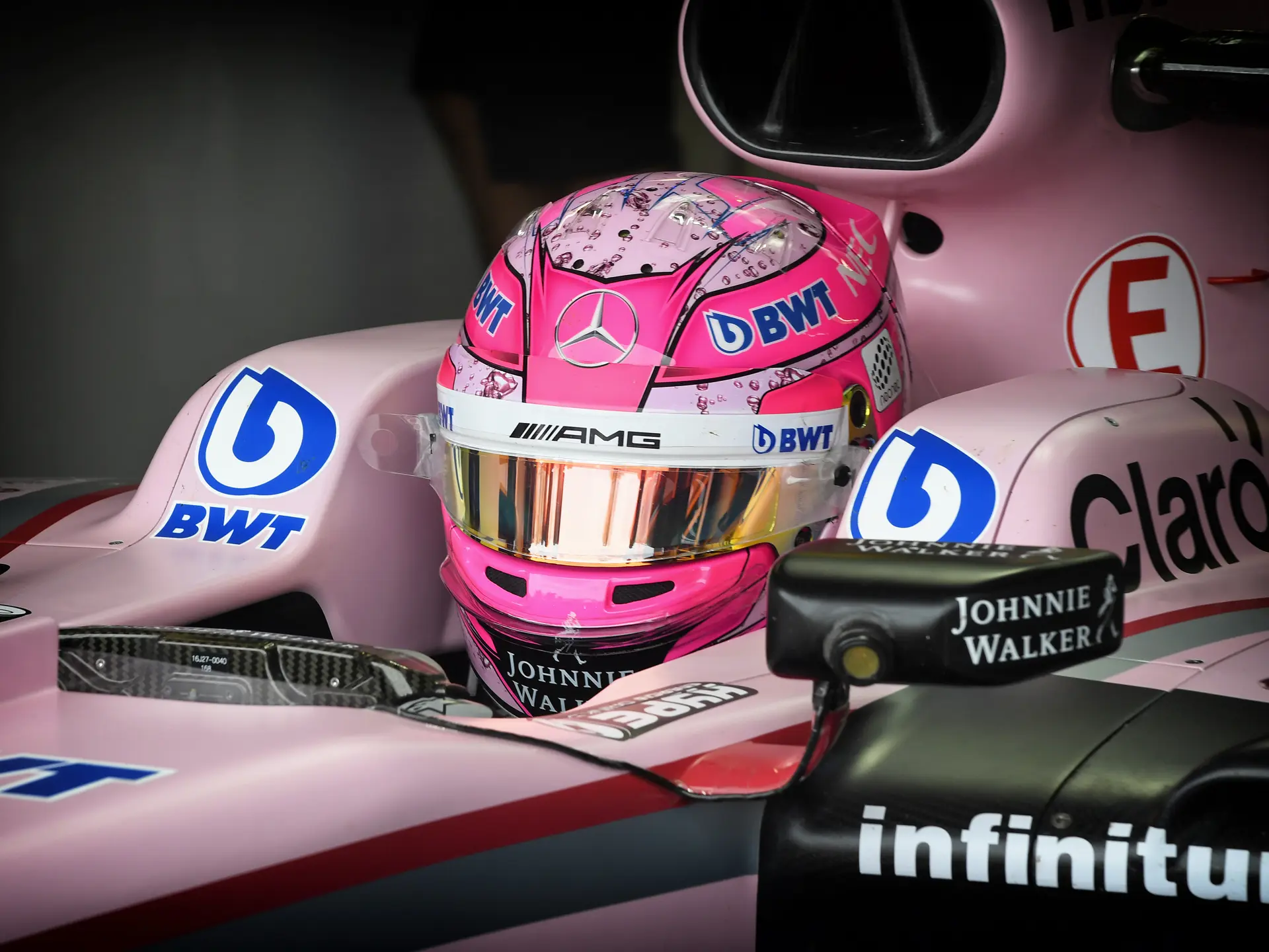 Esteban Ocon Signed Replica Helmet, 2017 | #Race Against Covid | RM ...