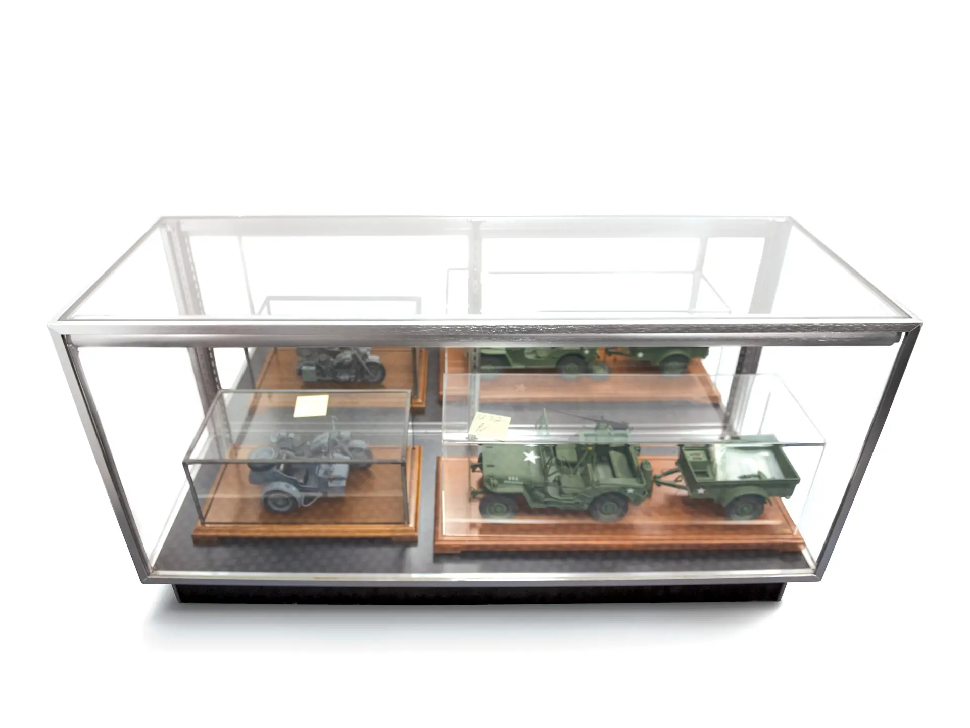 Pair of Lighted Glass Display Cases | The Guyton Collection | RM Sotheby's