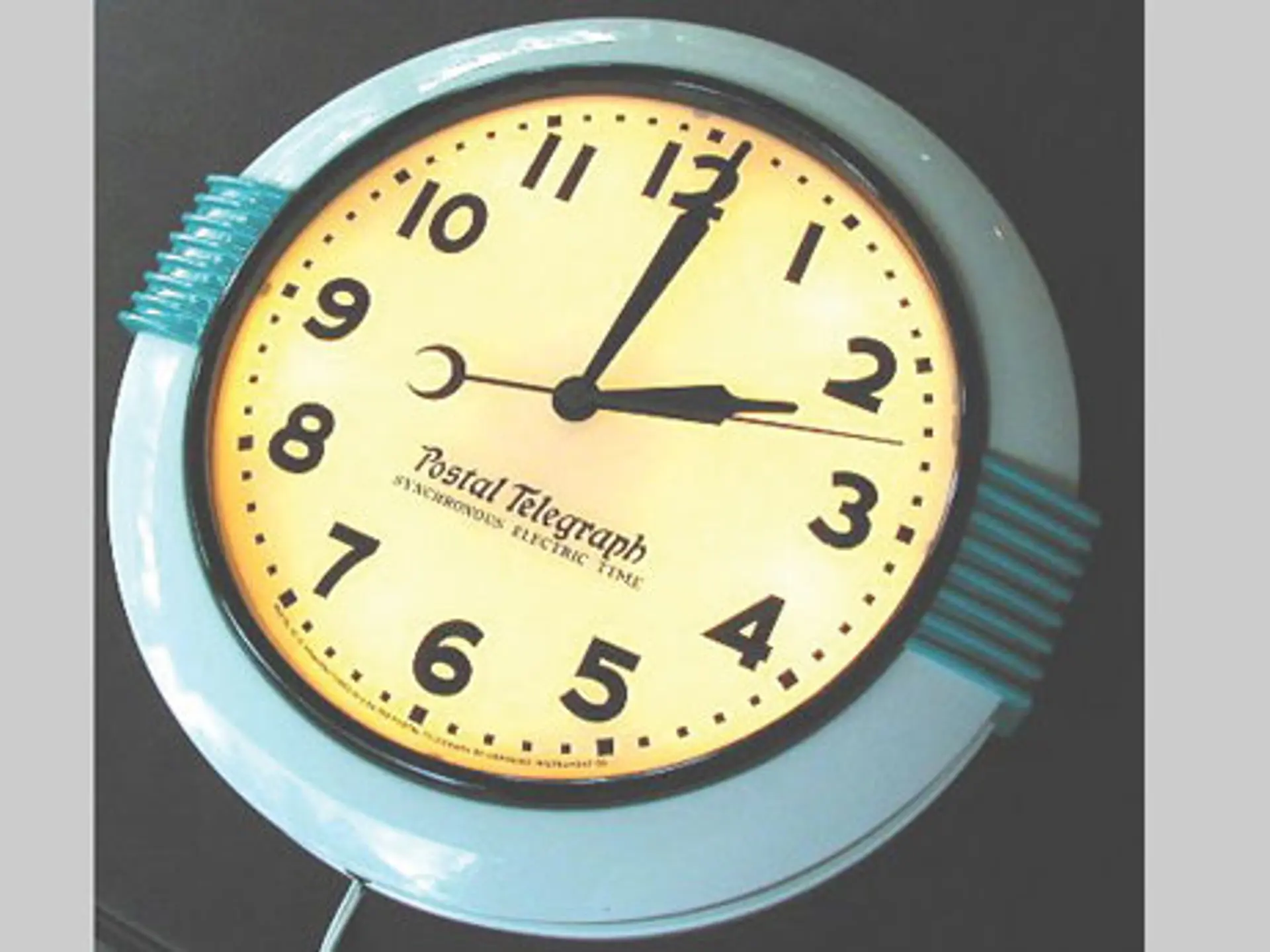 Postal Telegraph clock - Art deco style, illuminated | Collector Cars ...
