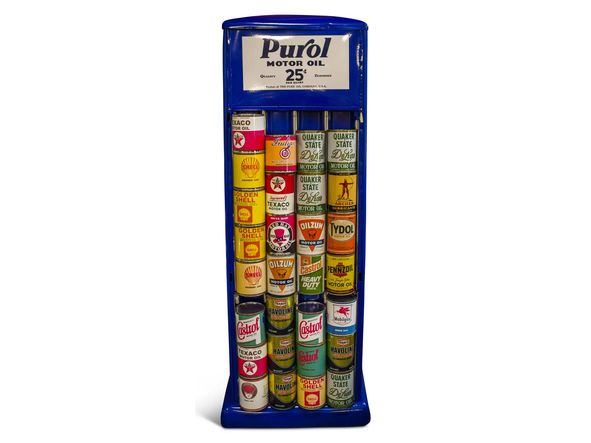 Purol Motor Oil Display with Cans | Gene Ponder Collection | RM Sotheby's