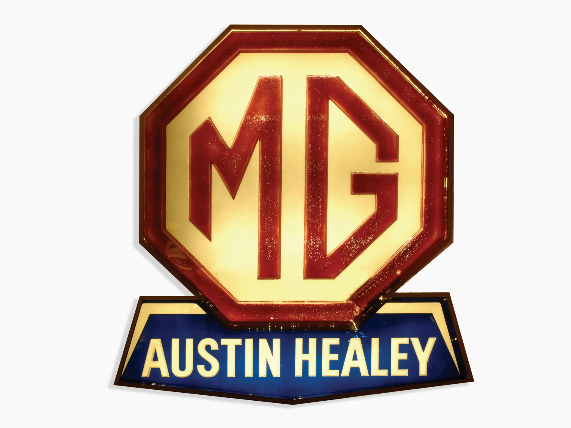 ILLUMINATED 1950S MG AUSTIN HEALEY SIGN | The Ponder Collection | RM ...