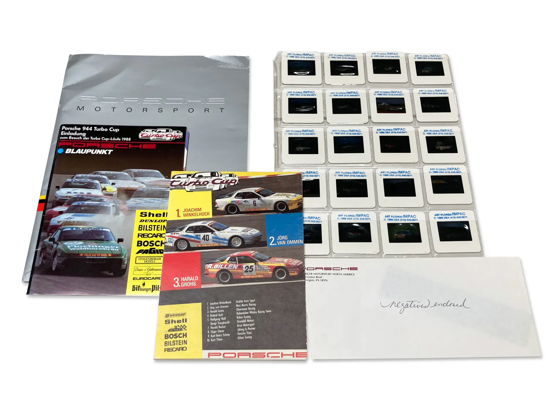 1988 German Language Porsche Motorsport 944 Turbo Cup Press Kit | The ...