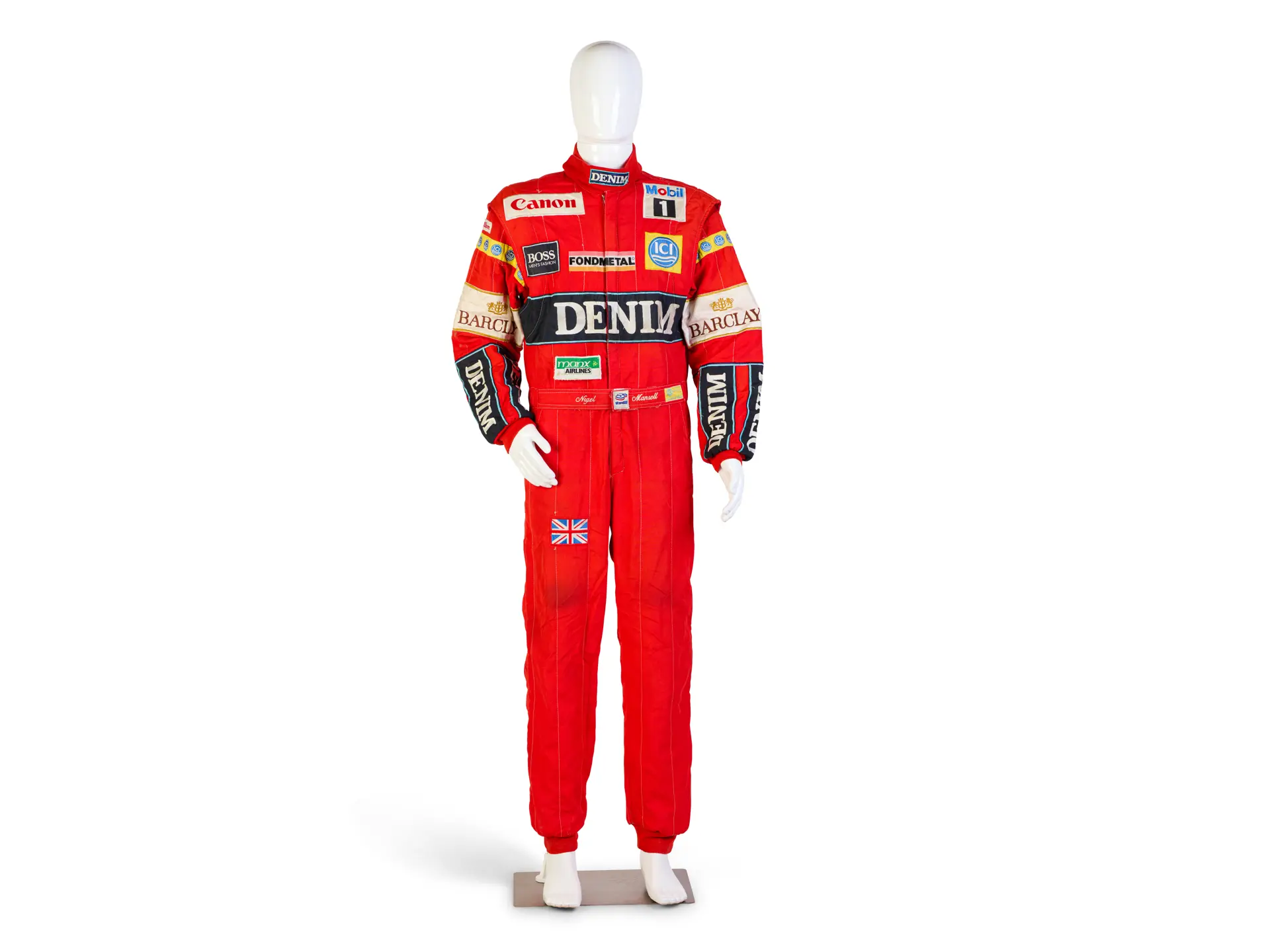 1988 Canon Williams Stand 21 Formula 1 Race Suit | Nigel Mansell’s ...
