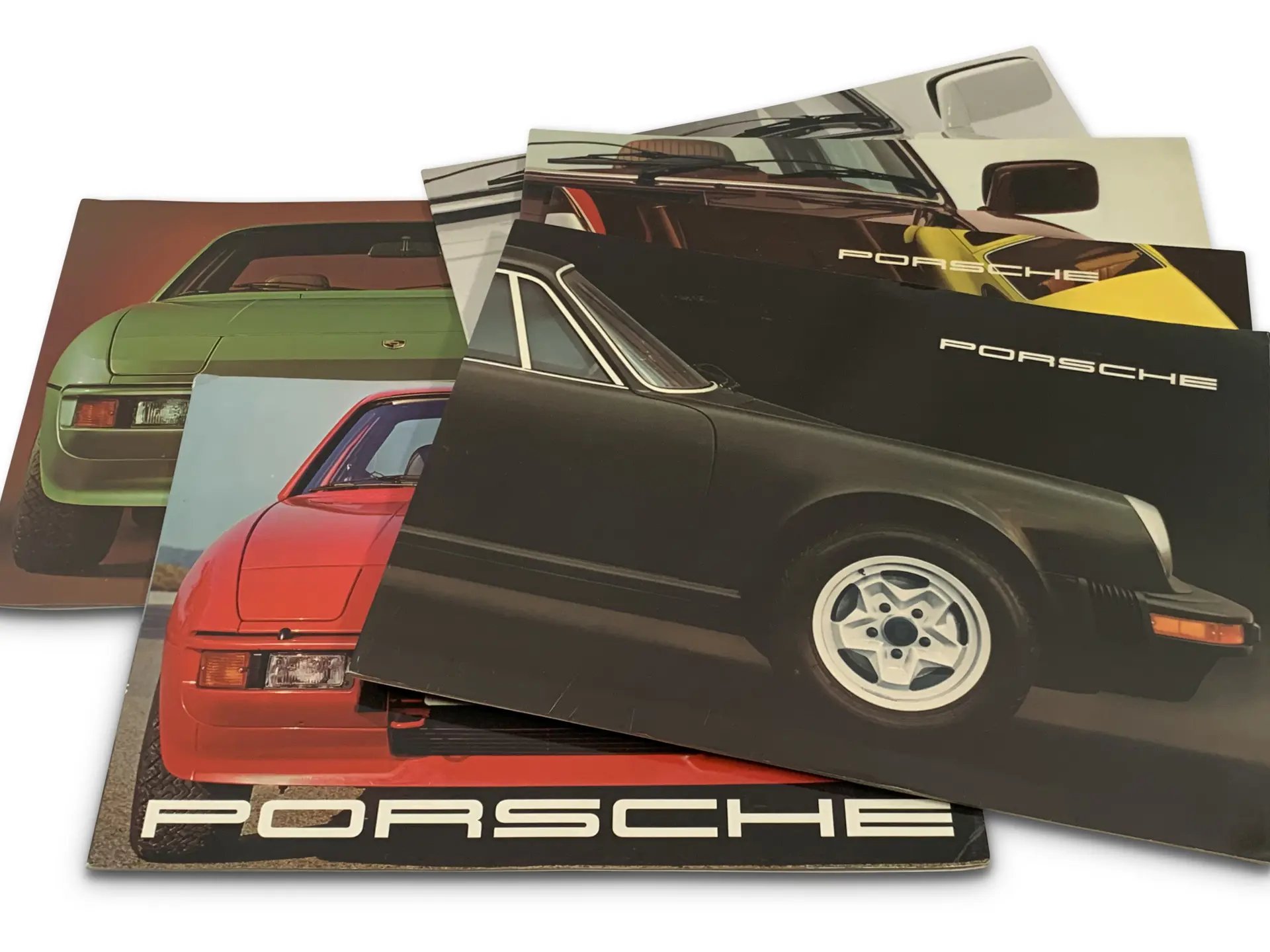 Porsche 911 and 924 Deluxe Brochures with Technical Data Inserts, 1975 ...