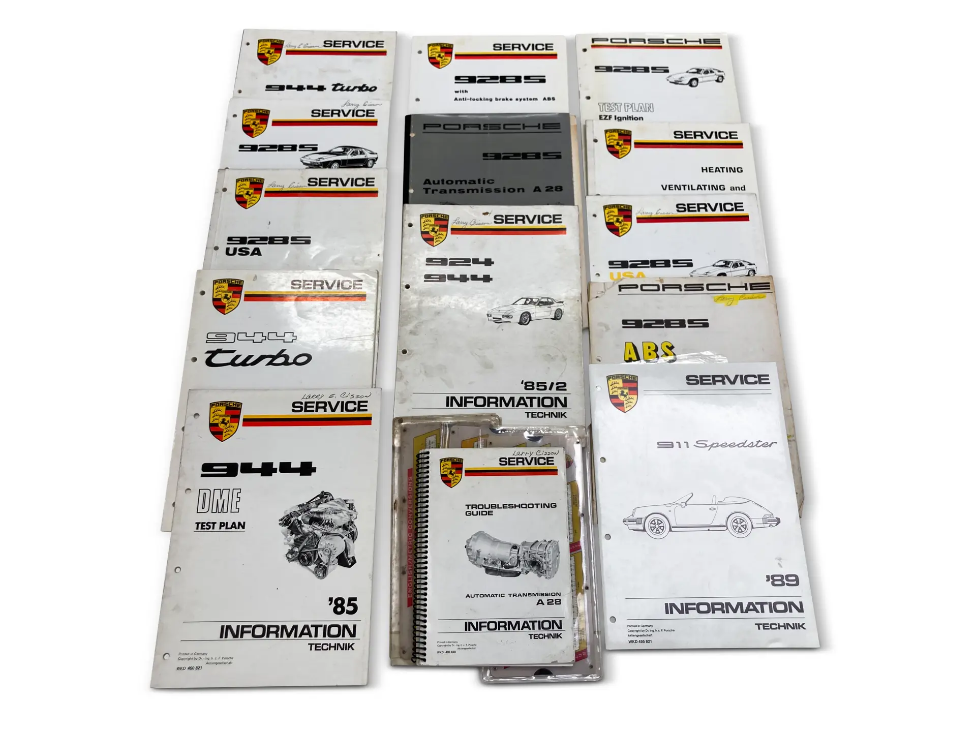 Porsche English/German Technical Manuals, Late 1980s | The White ...
