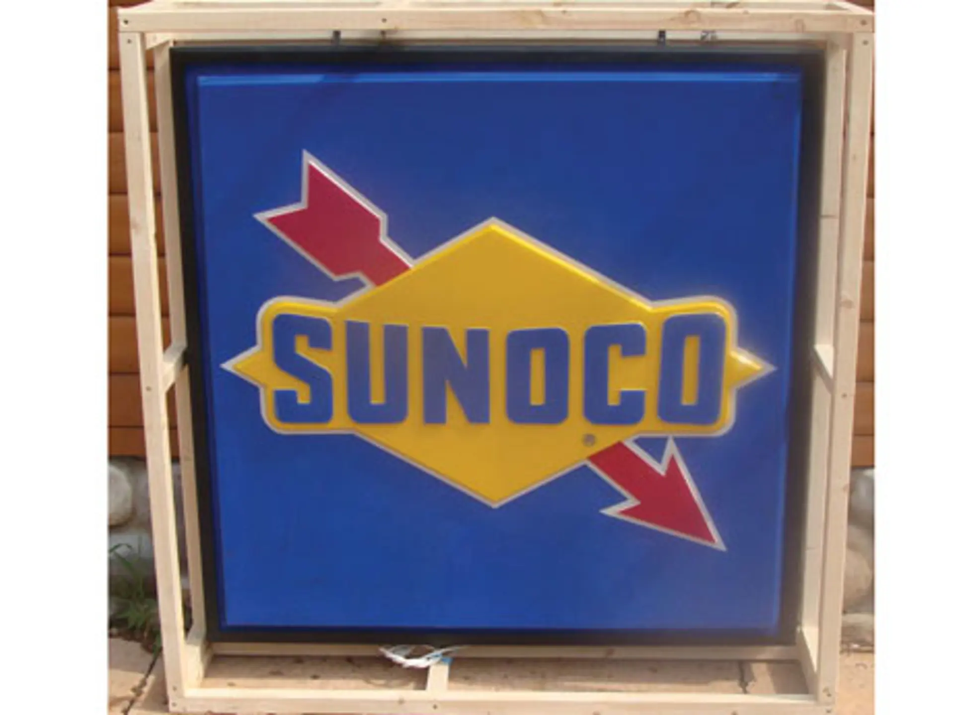 Original Sunoco Service Station Light Up Advertisng Sign (4ft X 4ft ...