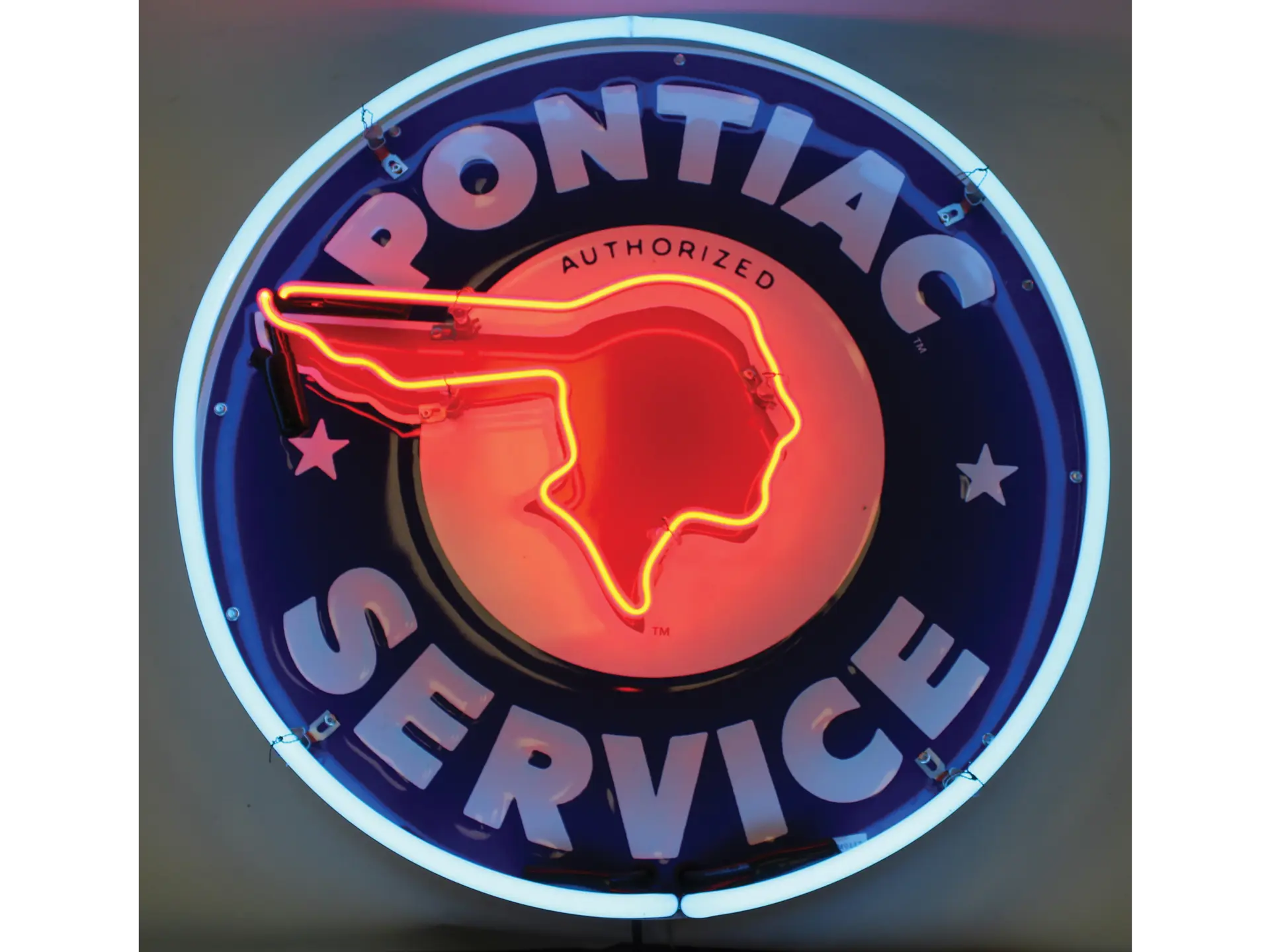 Pontiac Service Reproduction Neon Sign | Auburn Fall 2018 | RM Sotheby's