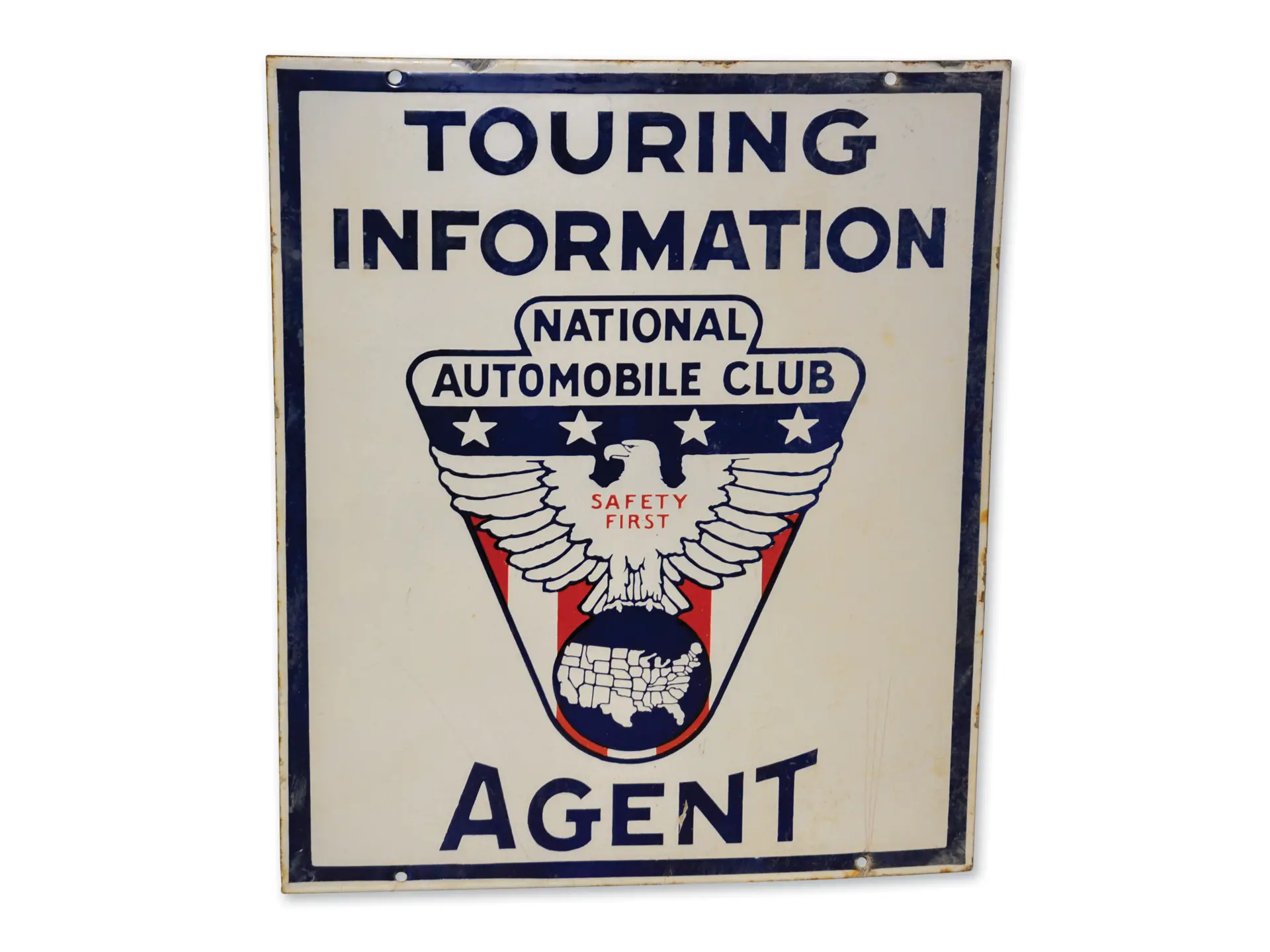 National Automobile Club Touring Information Agent Sign | Auburn Spring ...