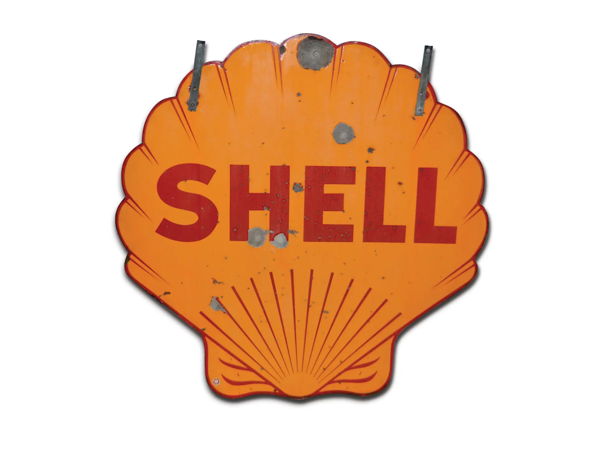 Shell Double-Sided Porcelain Sign | Fort Lauderdale 2019 | RM Sotheby's