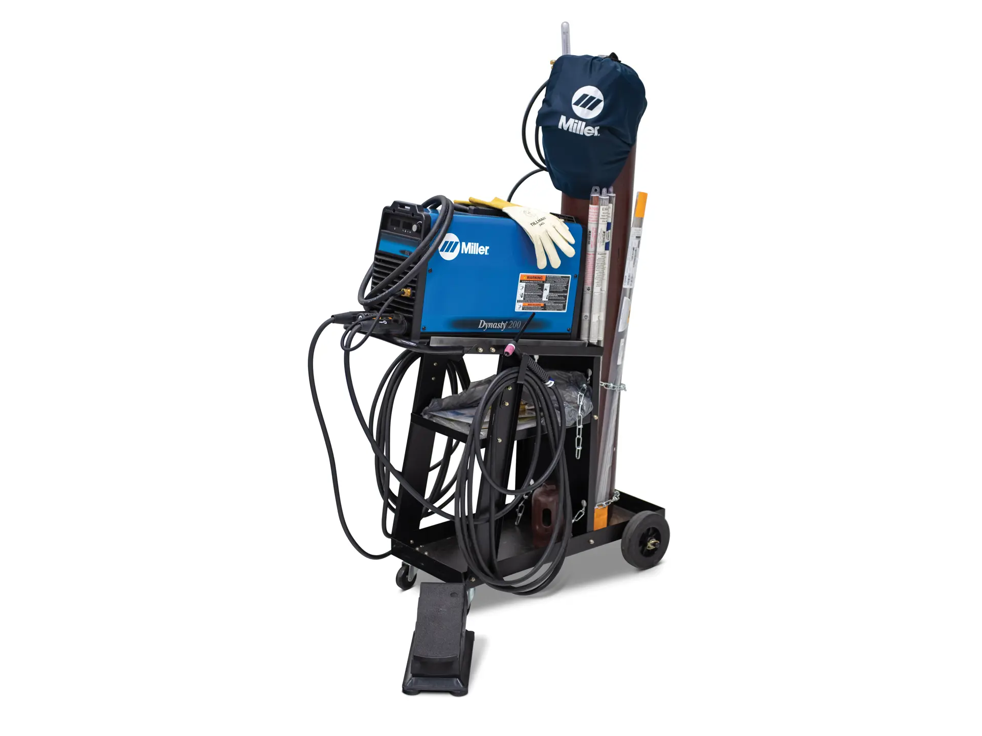 Miller Dynasty 200 TIG Welder with Helmet and Remote Pedal | The ...