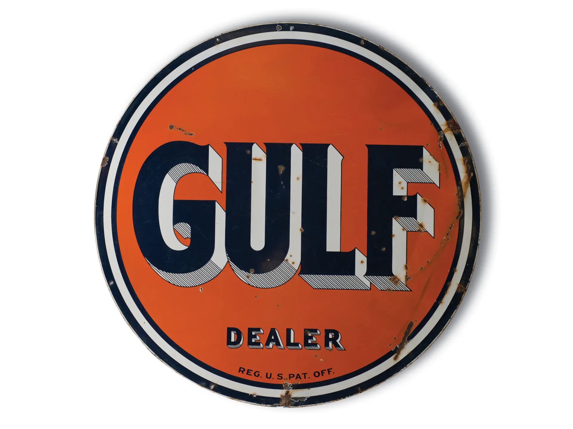Porcelain Gulf Dealer Sign | The Bruce Weiner Microcar Museum | RM ...