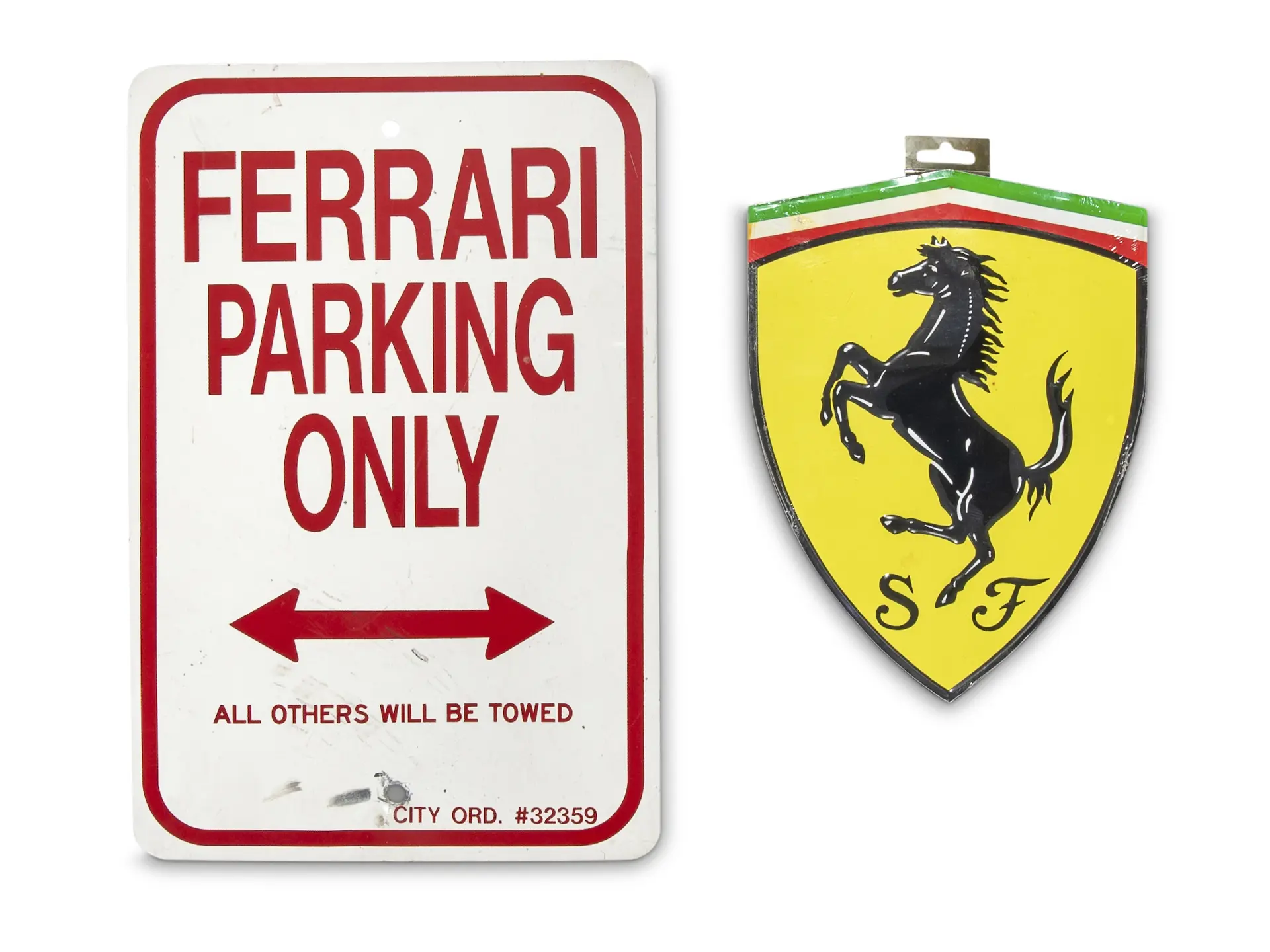 Two Ferrari Signs | The Cohen Collection | RM Sotheby's