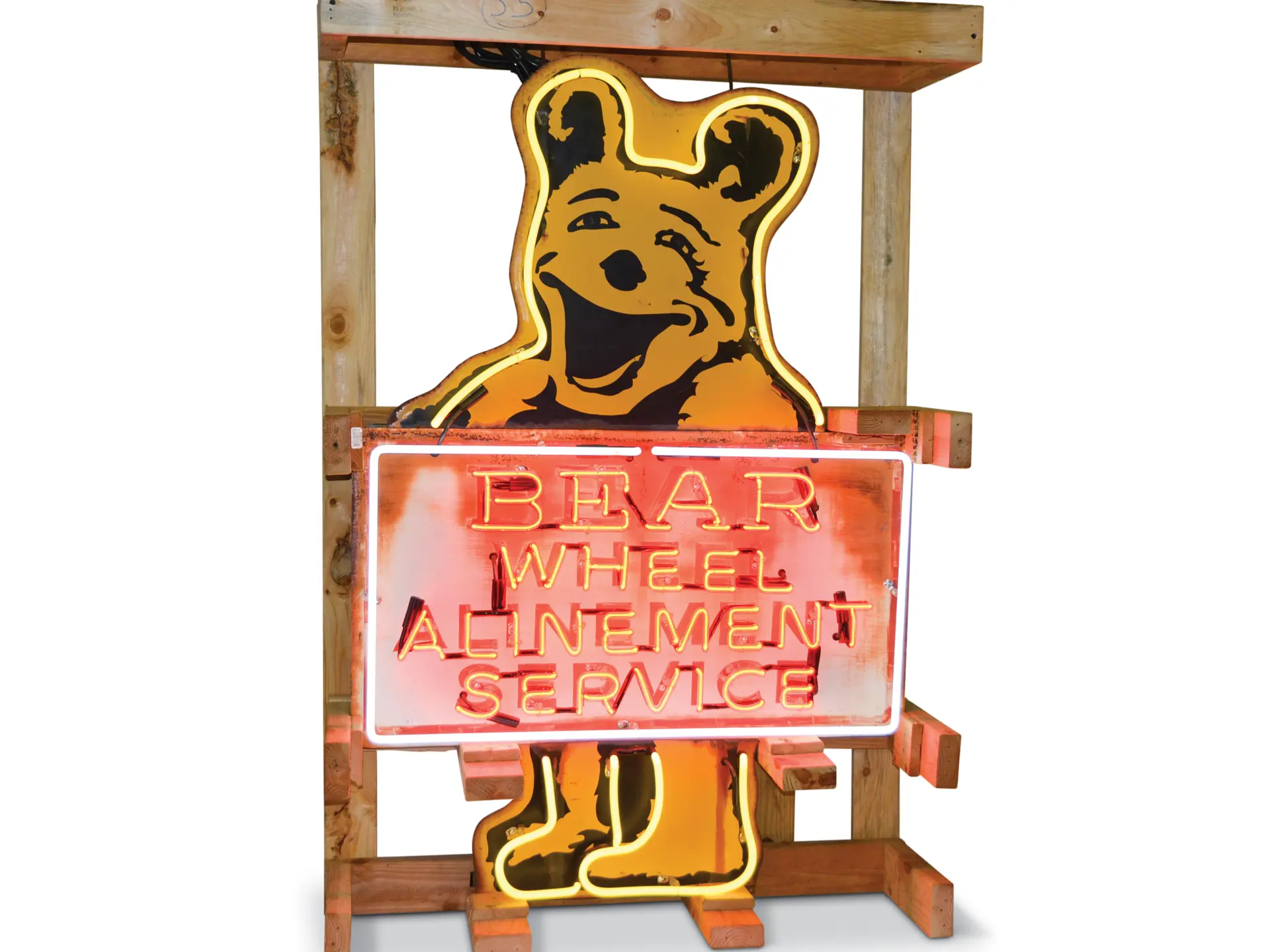 Bear Wheel Alinement Service Sign with Added Neon | Auburn Spring 2019 ...