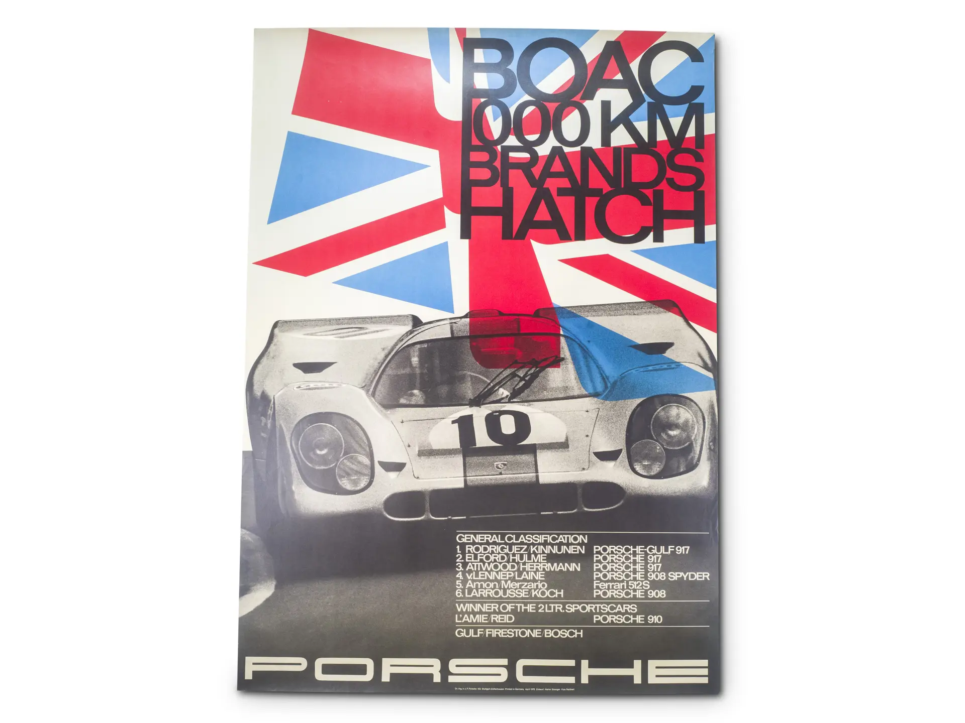 BOAC 1000 KM Brands Hatch, 1970 | A Lifetime of Porsche Memorabilia ...