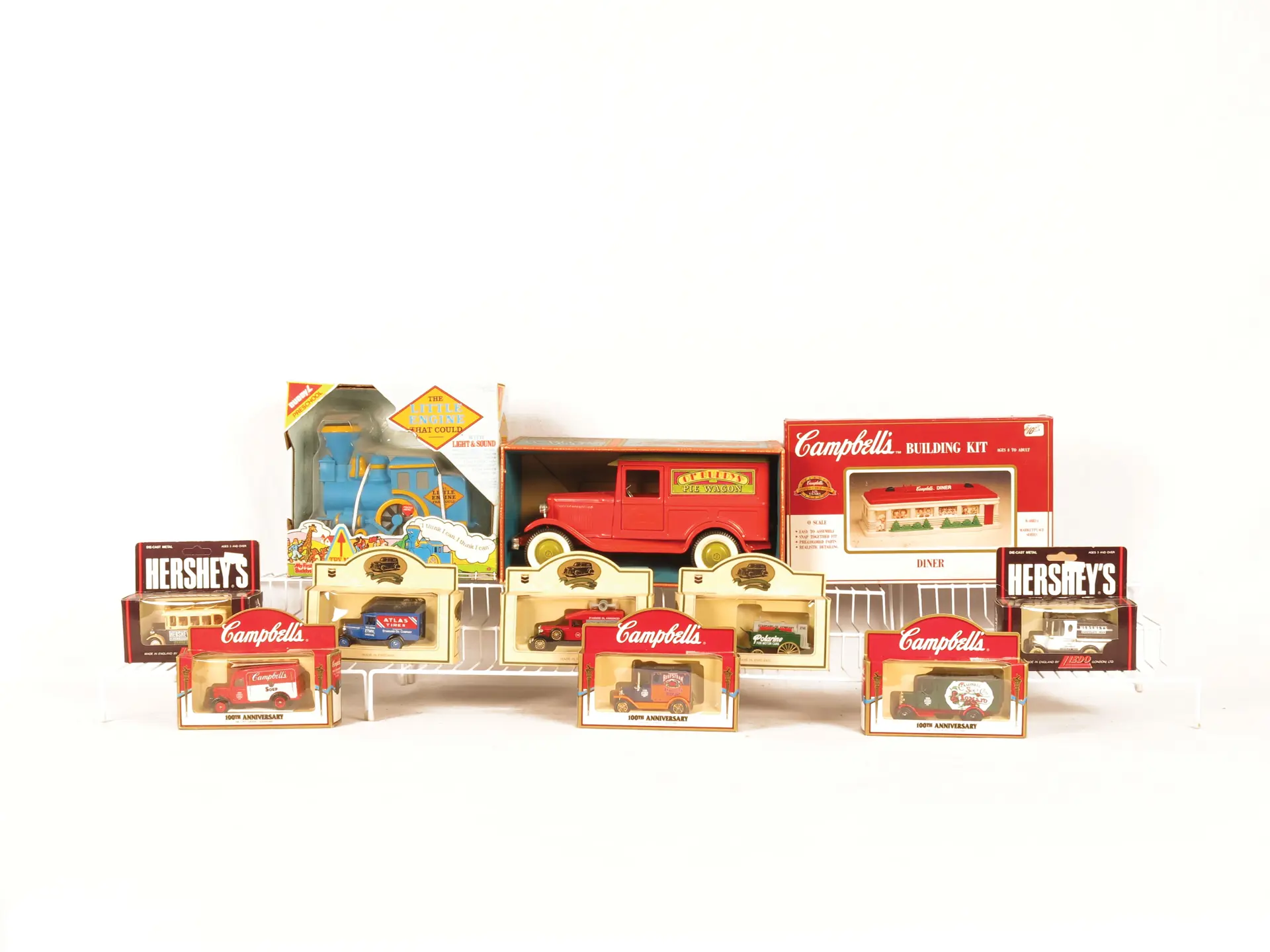 Four Campbell's Soup Related Items, Two Hershey Models, Three ...