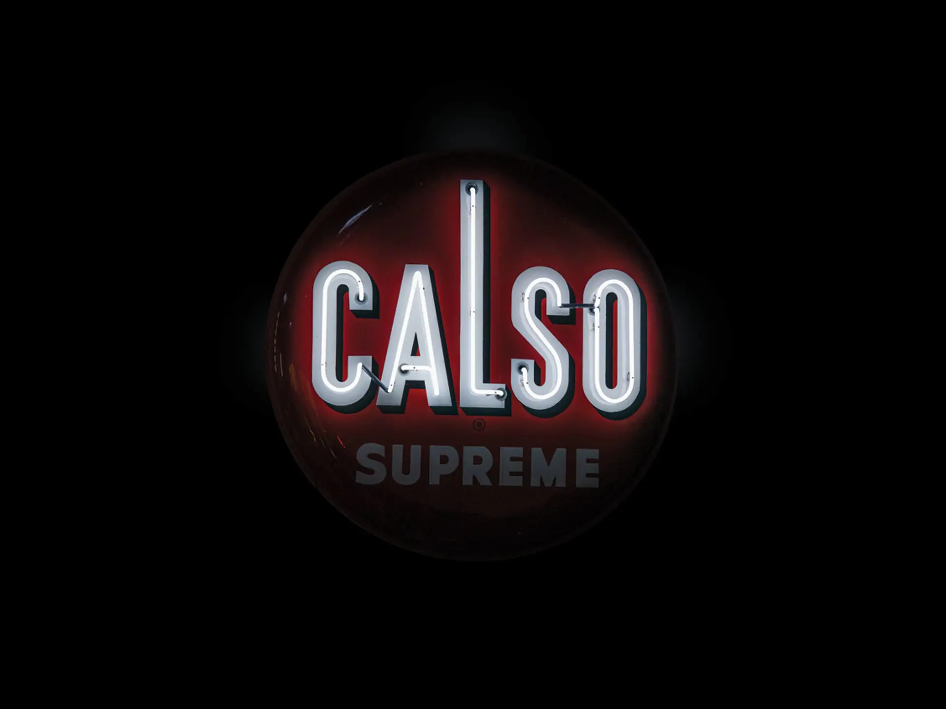 Calso Supreme Neon Sign | Arizona 2018 | RM Sotheby's