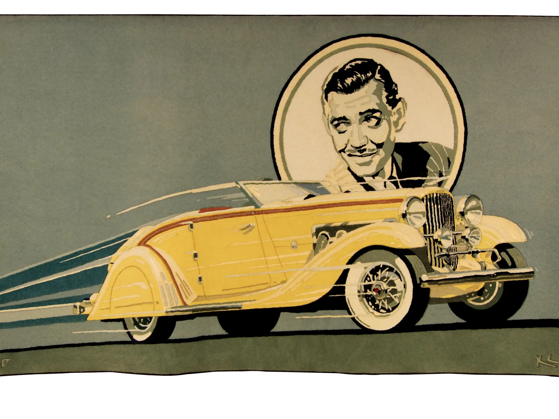 Clark Gable Duesenberg Tapestry | The Al Wiseman Collection | RM Sotheby's