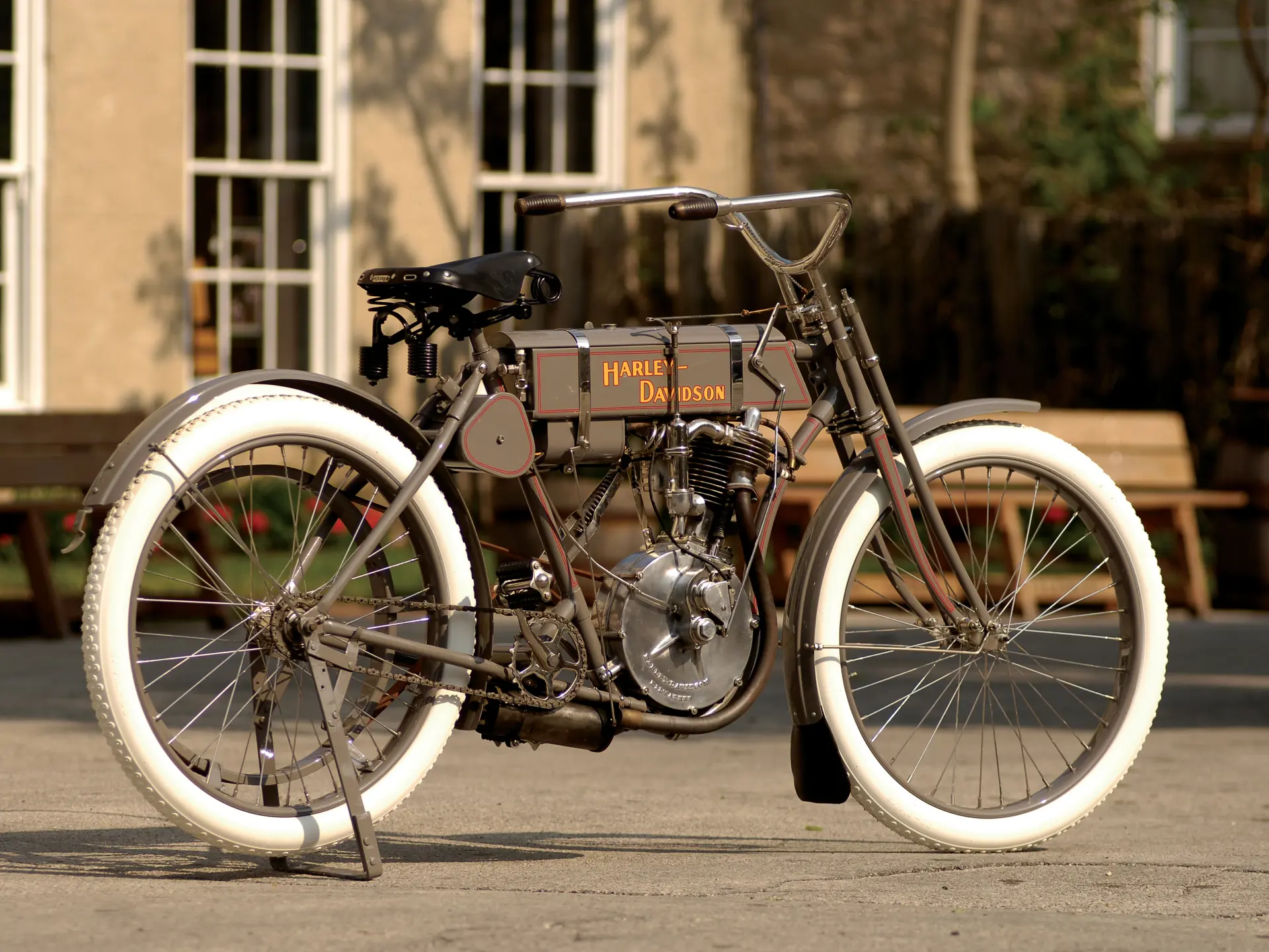 1908 Harley-Davidson Single-Cylinder Strap Tank Motorcycle | Monterey ...