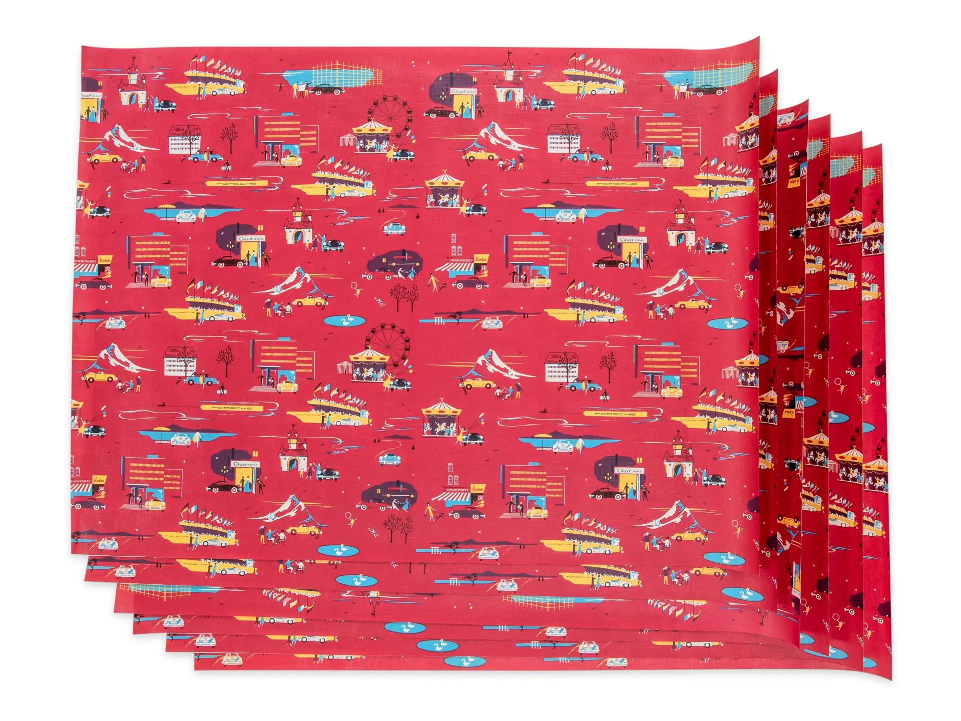 Vintage Porsche 356 Wrapping Paper Sheets | The White Collection ...