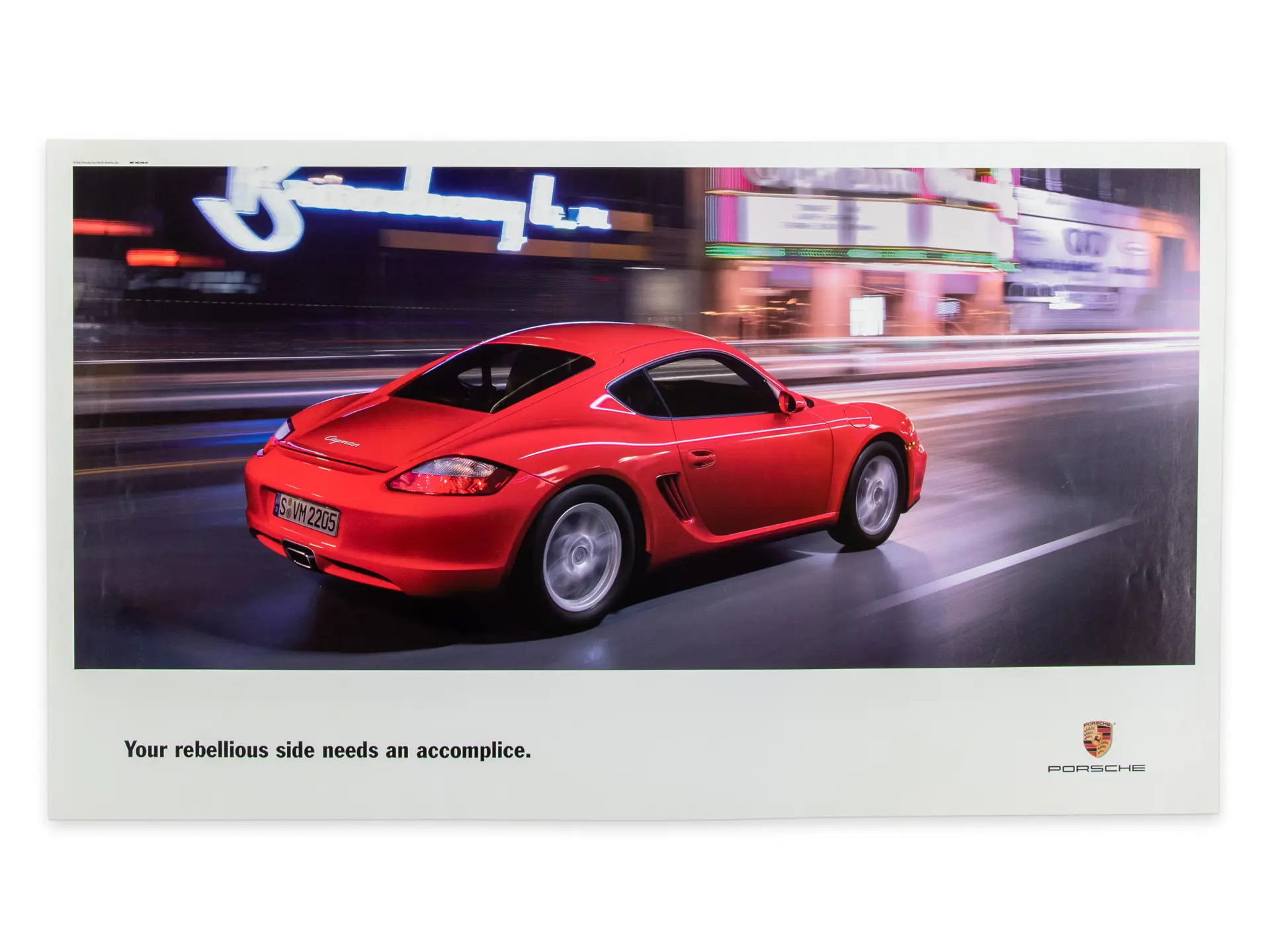 “Your rebellious side needs an accomplice.” Porsche Cayman Advertising ...