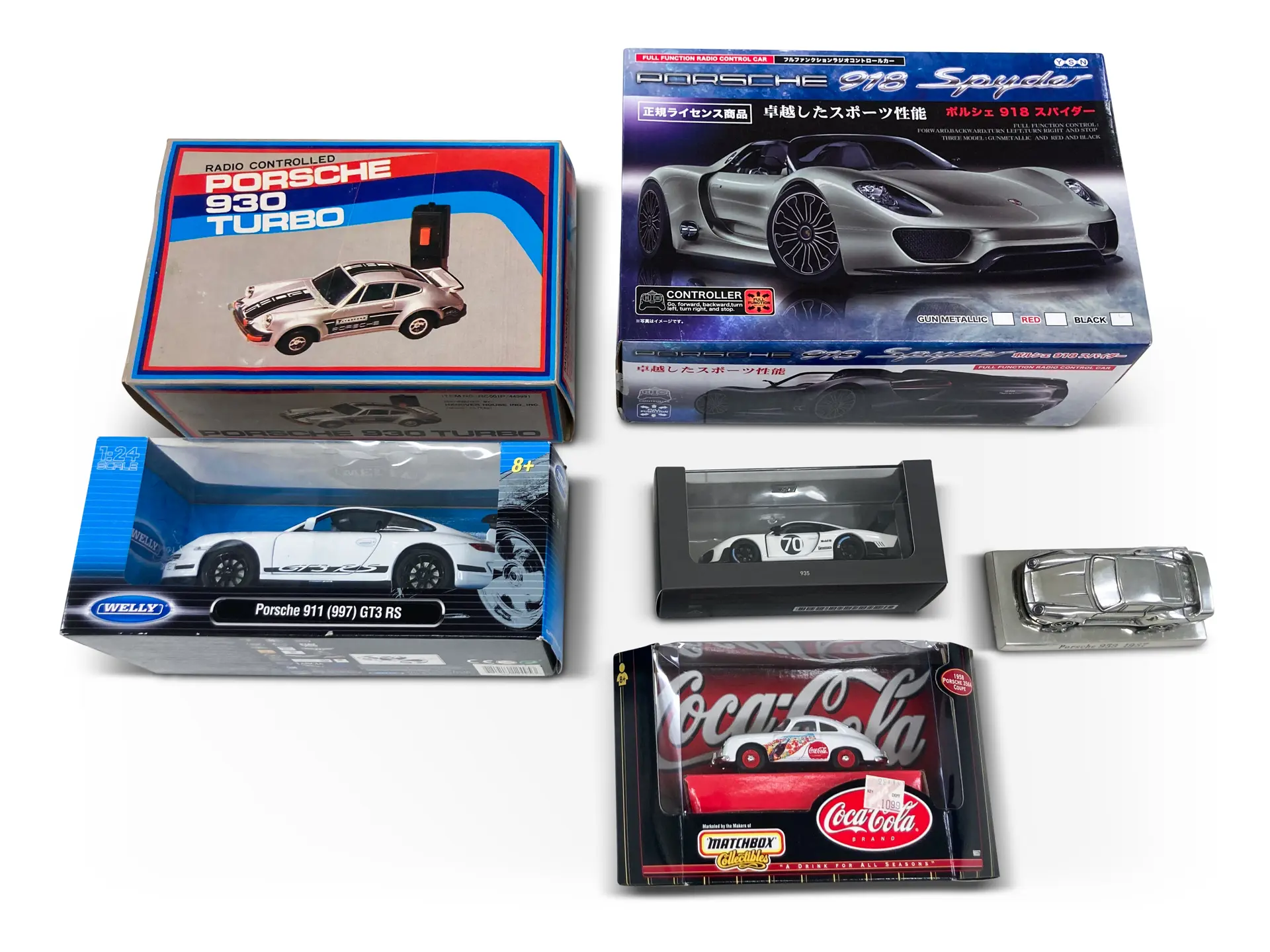 Porsche Model Cars and Two Radio-Controlled Toy Cars | The White ...
