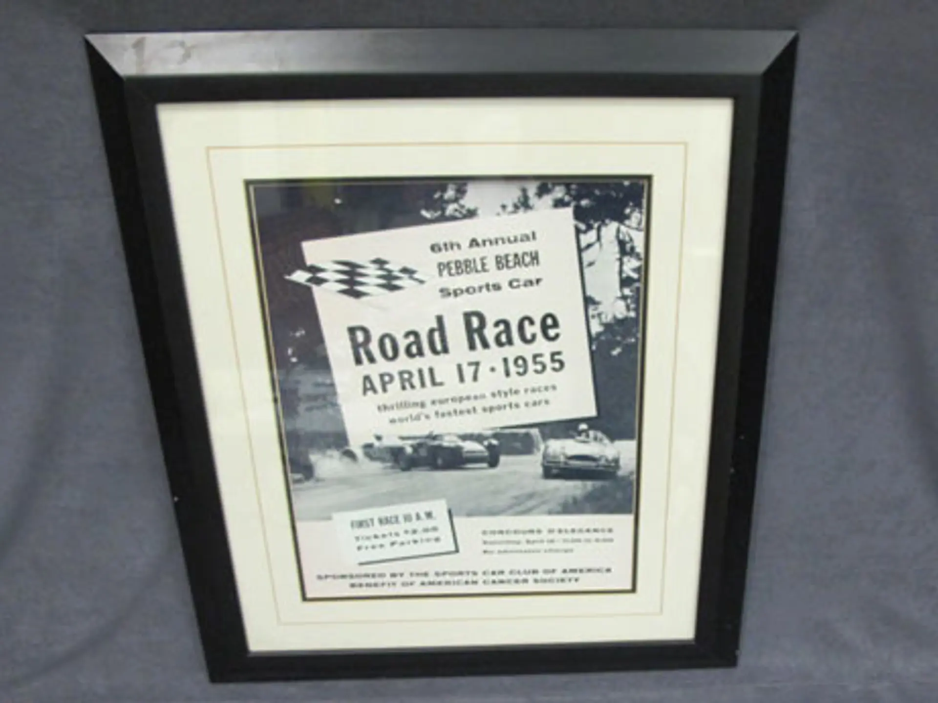 Pebble Beach 1955 Road Race Poster 19x15 | Auburn Spring 2012 | RM ...