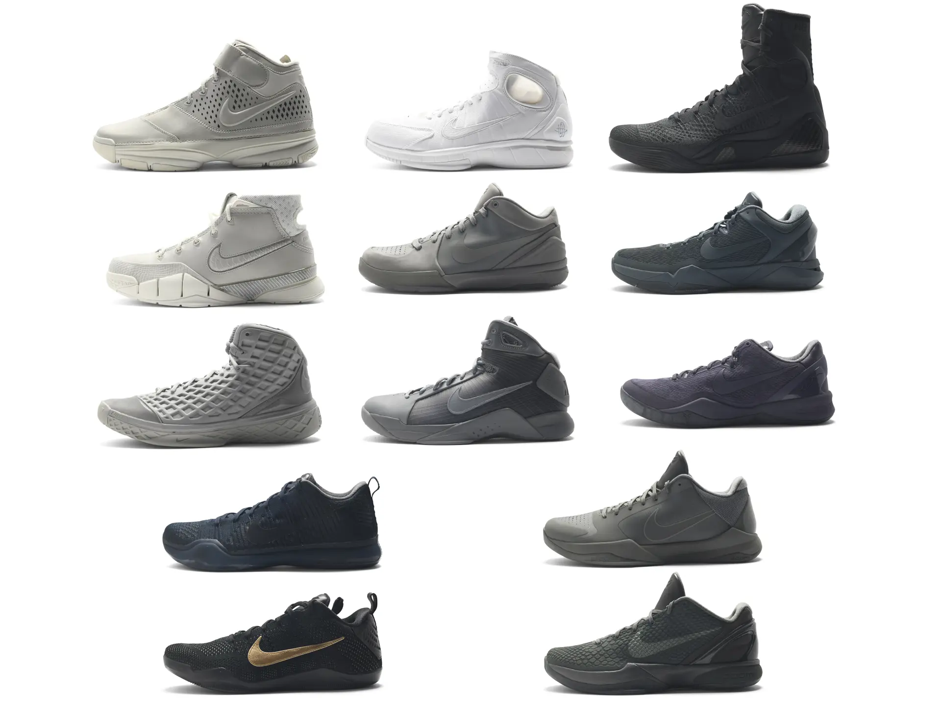 Set of 13 | Nike Kobe Fade to Black | Complete Collection | Dare to ...