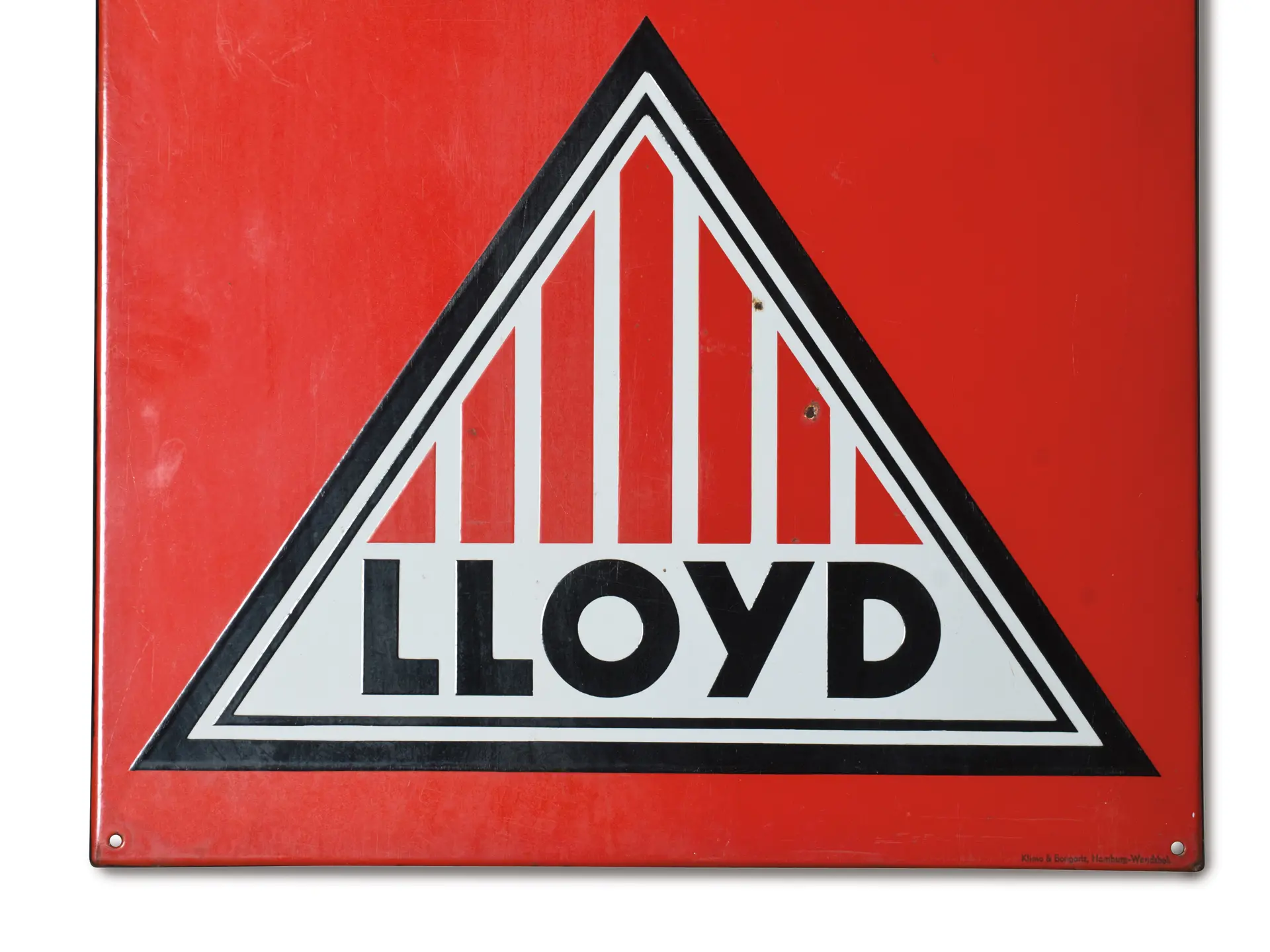 German Porcelain Lloyd Sign | The Bruce Weiner Microcar Museum | RM ...