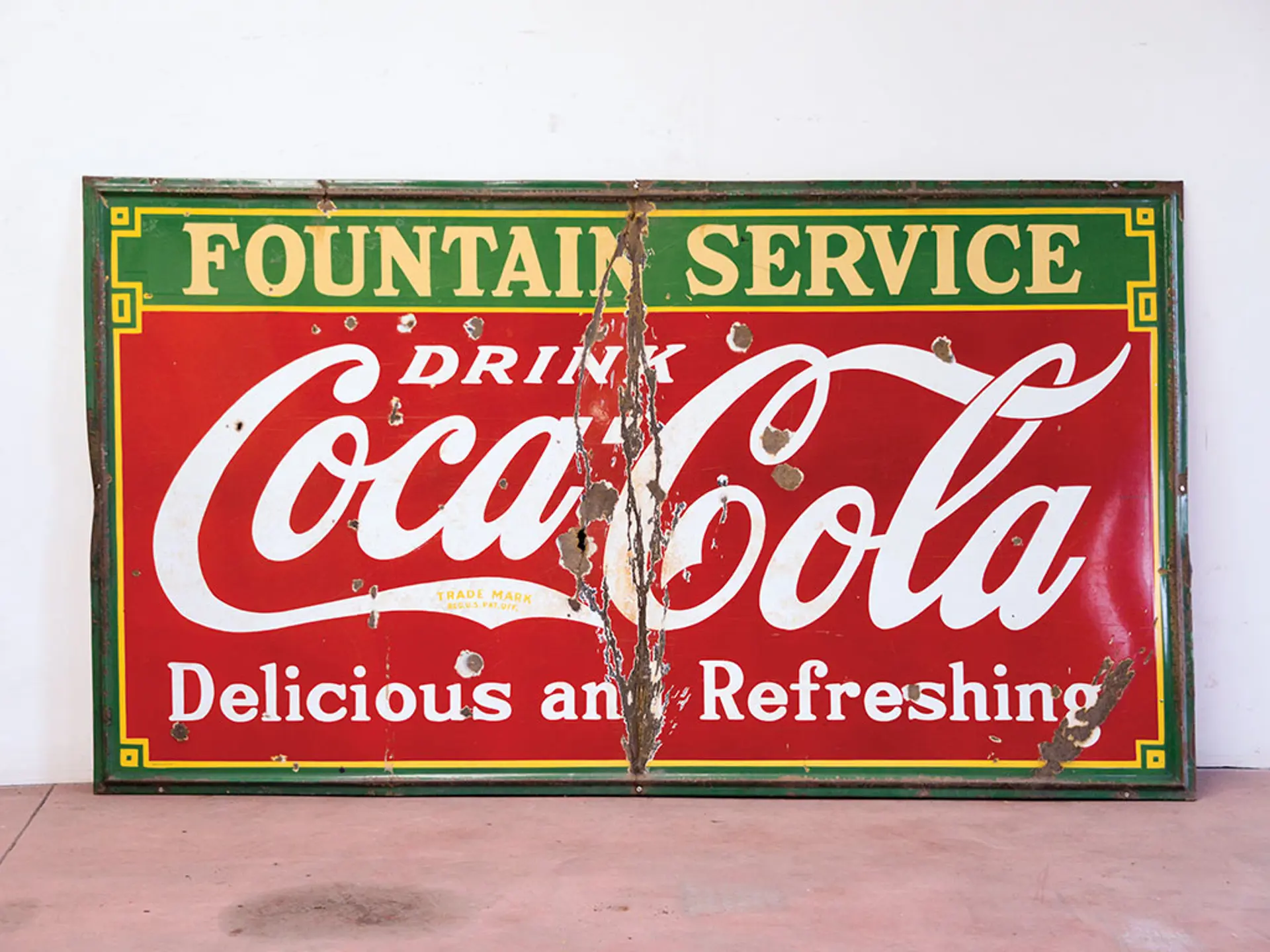Coca-Cola Fountain Service Sign | Duemila Ruote | RM Sotheby's