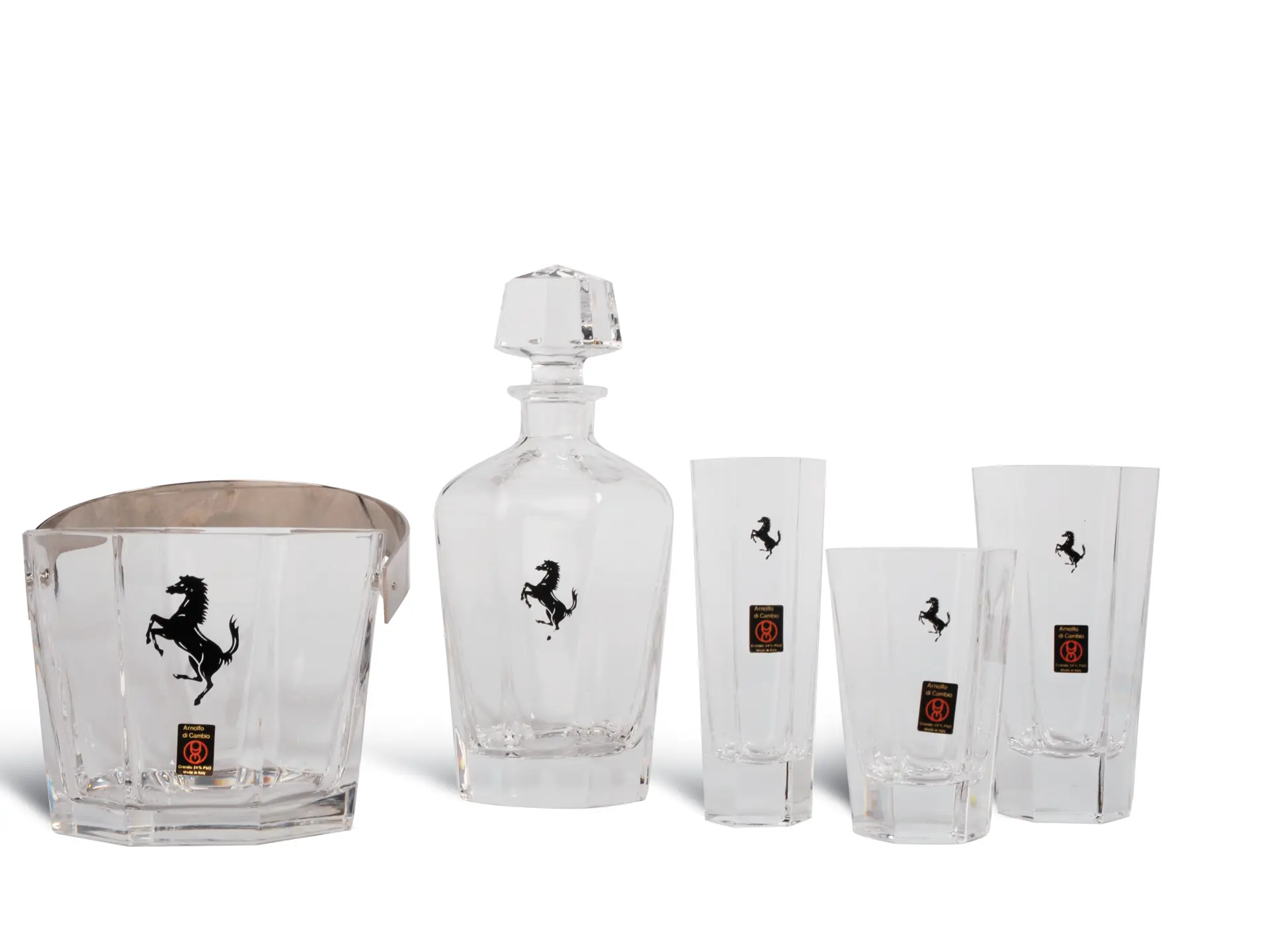 FERRARI LEAD CRYSTAL GLASSWARE SET | Ferrari – Leggenda e Passione 2008 ...