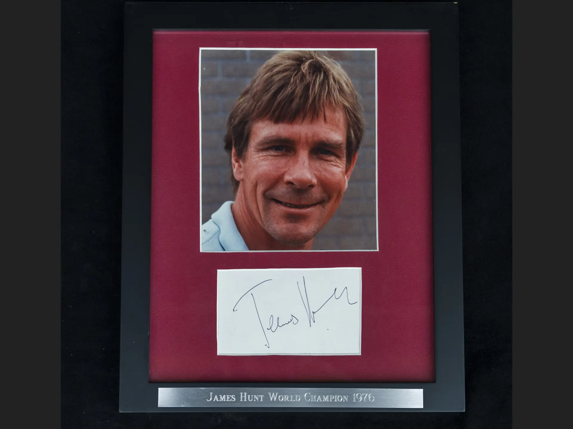 James Hunt Signed Photograph | Open Roads, August 2021 | RM Sotheby's