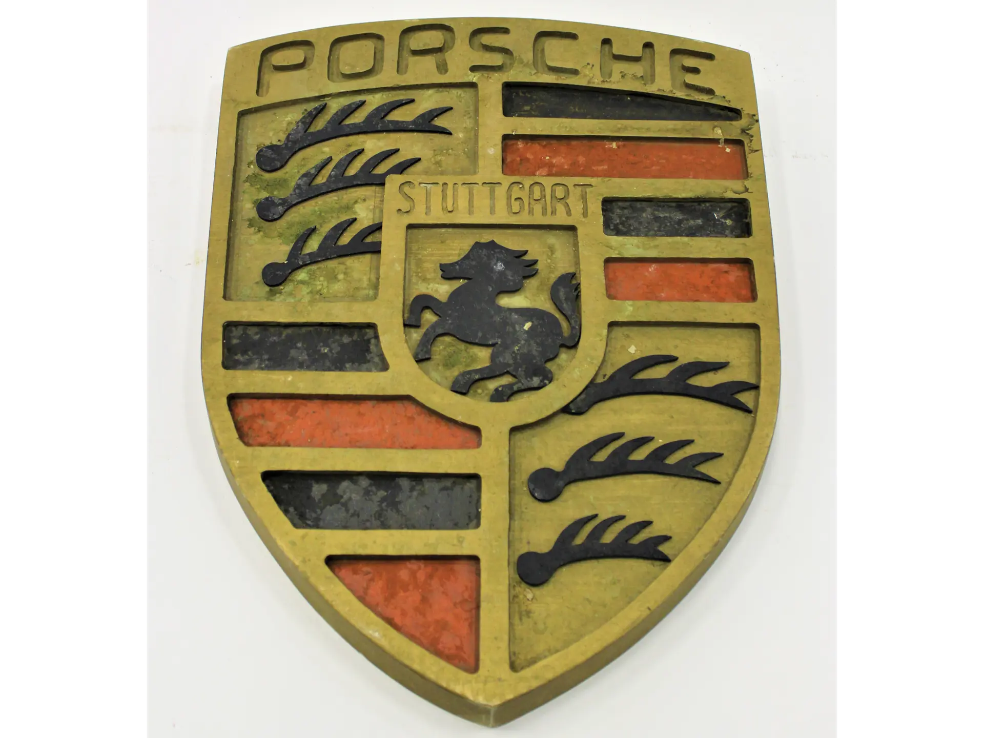 Porsche Hand-Carved Wooden Shield | Auburn Fall 2018 | RM Sotheby's
